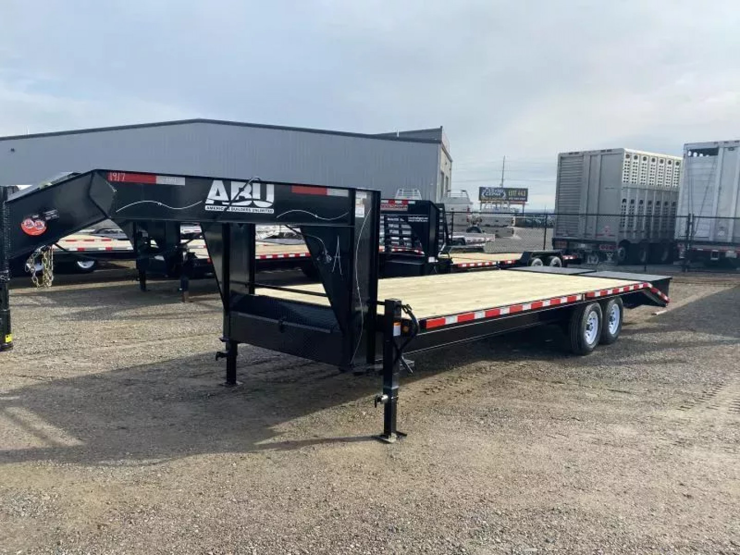New 2026 ABU 25' 14K GOOSENECK Flatbed Trailer for sale in Laurel, MT