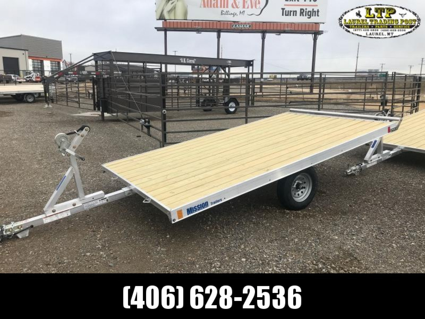 New 2025 Mission 12' RAFT TILT OPEN Utility Trailer