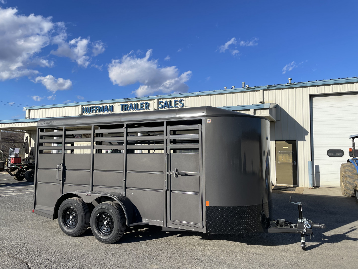 New 2025 Delta 6'8"x16'x6'6" Steel Stock Trailer for sale in Rockingham, VA