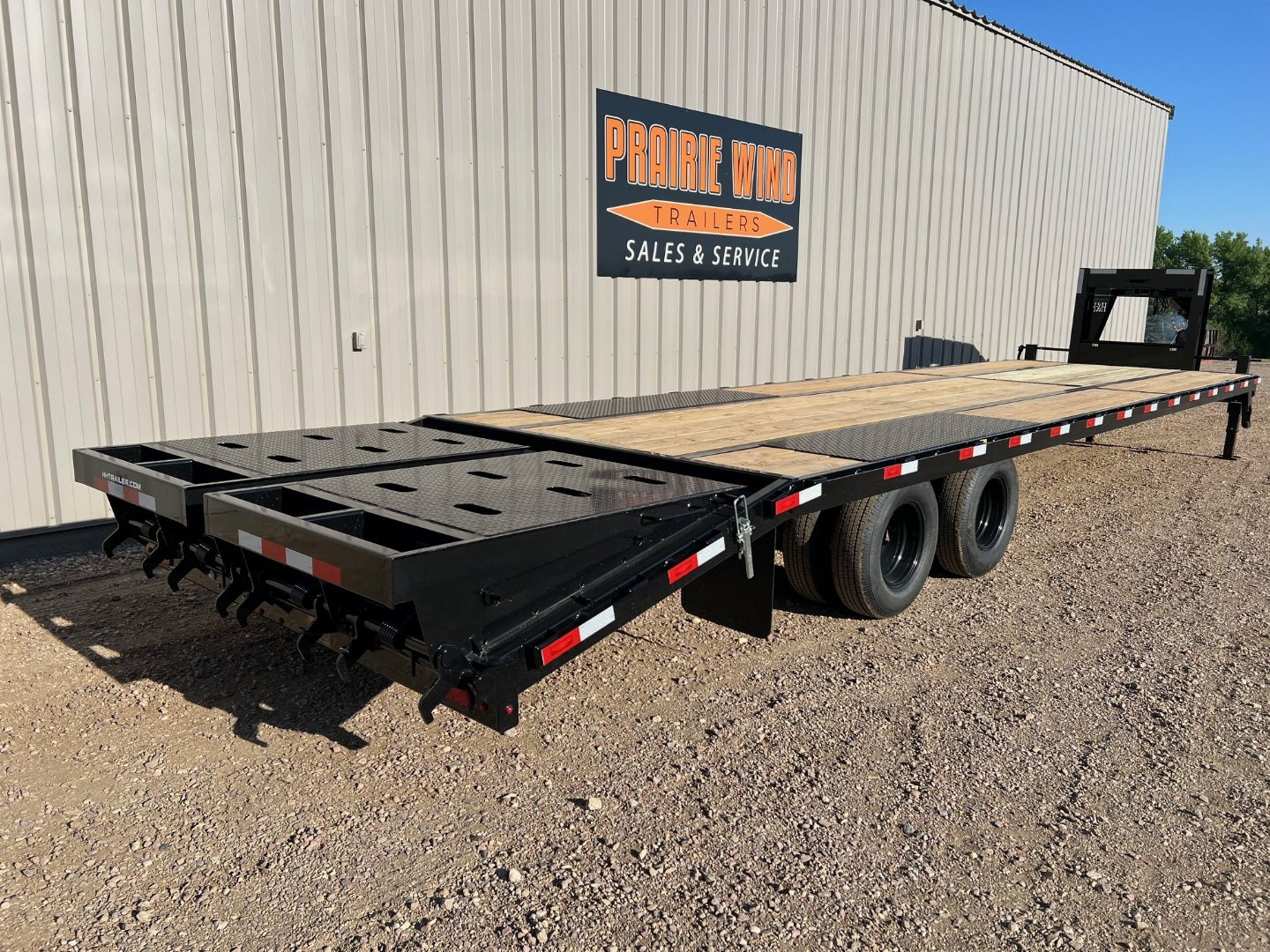 New 2025 H&H Trailers 33' Tandem Dual Gooseneck Flatbed Trailer for ...
