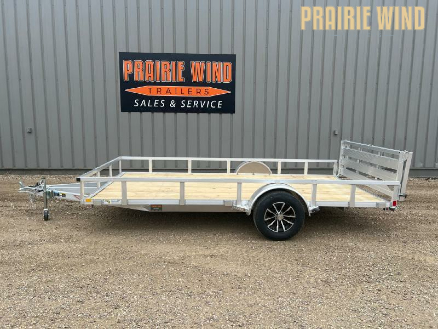 New 2025 H and H Trailer 82 X 14 Aluminum Utility Trailer H8214RSA-030