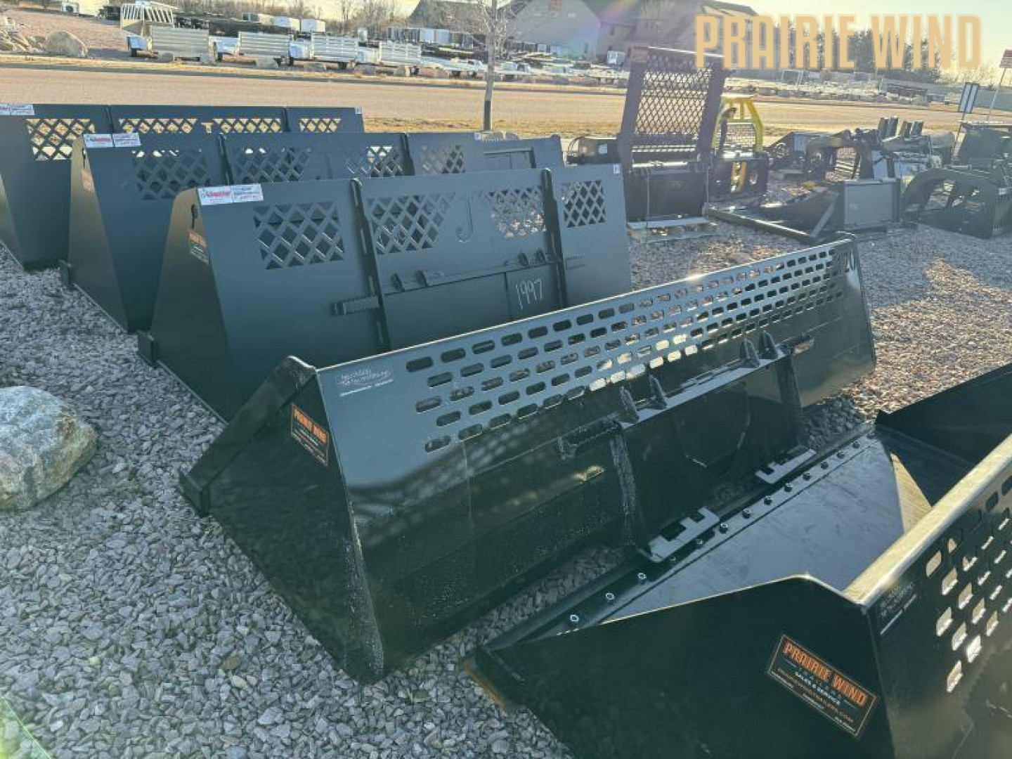 New 2025 120" Skid Steer Snow Bucket Attachment