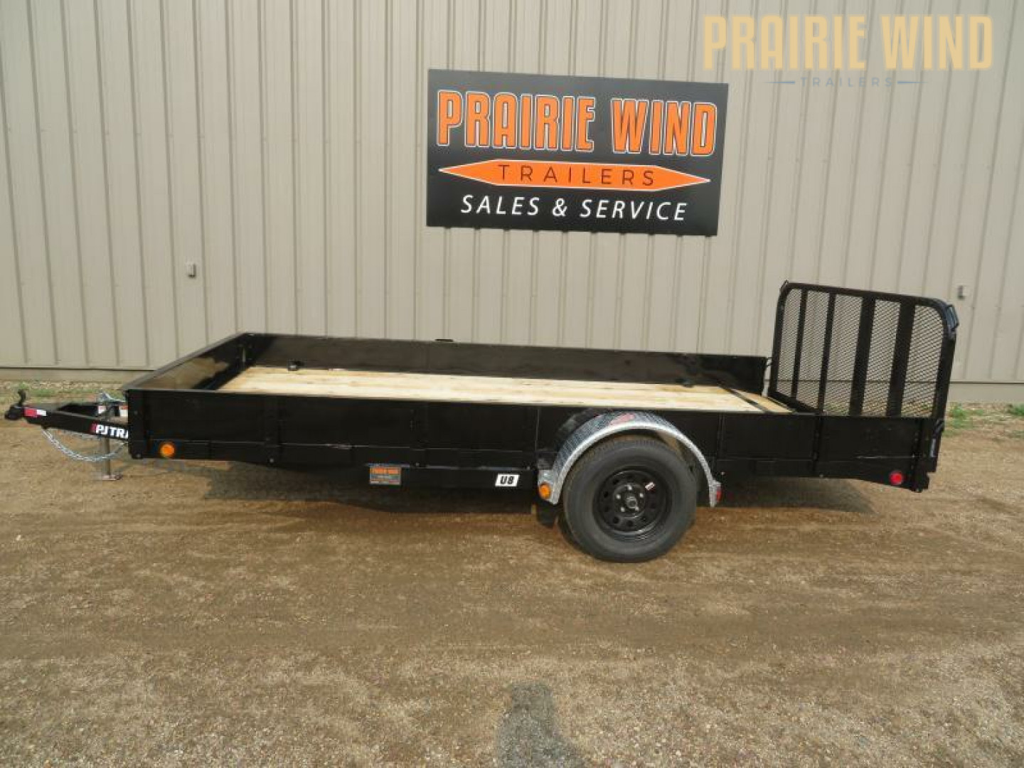 New 2025 PJ Trailers 14 Solid Side U8 Utility Trailer