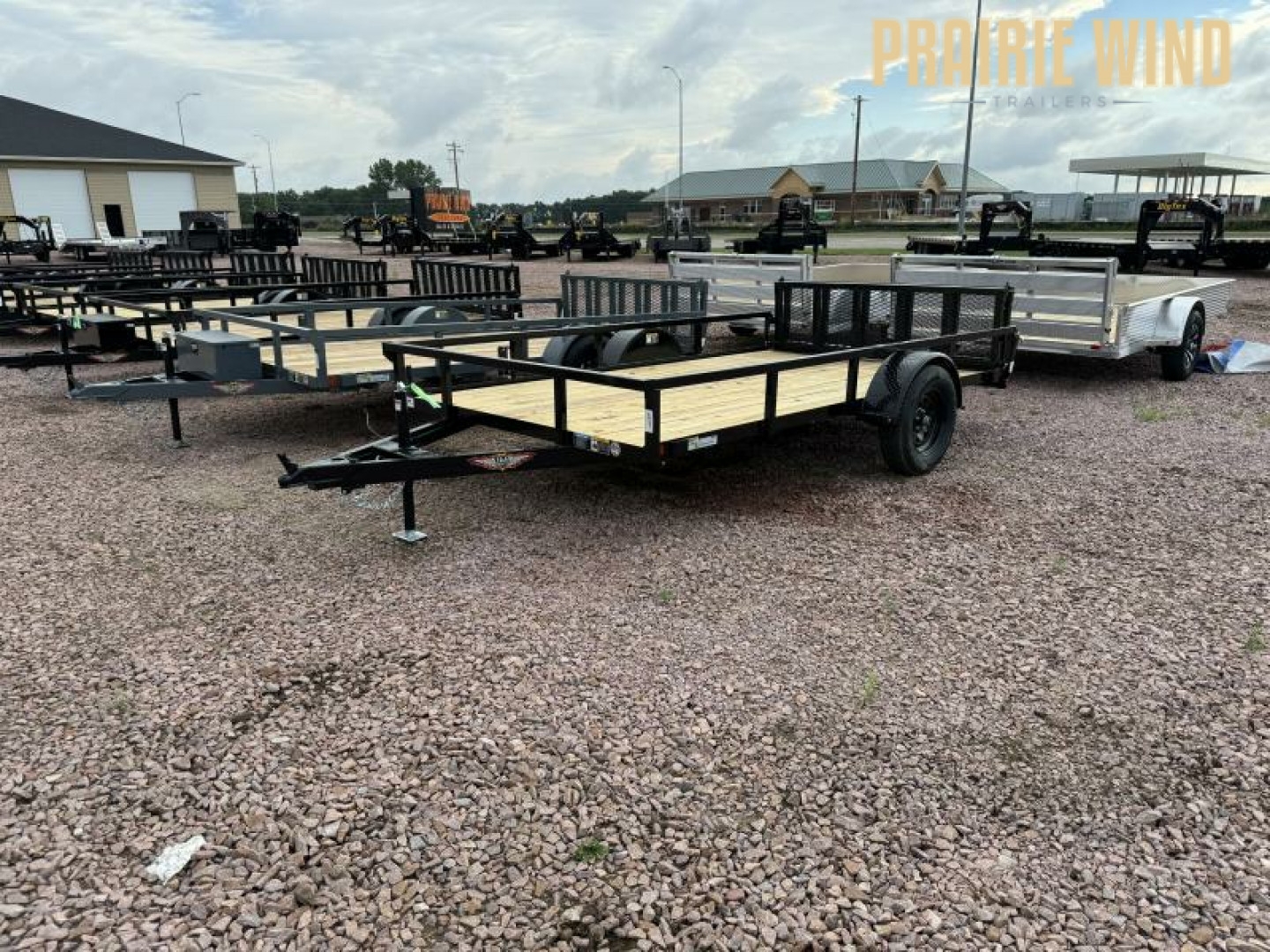 New 2024 H and H Trailer H8212RS-030 (82" x 12' SA) Utility Trailer