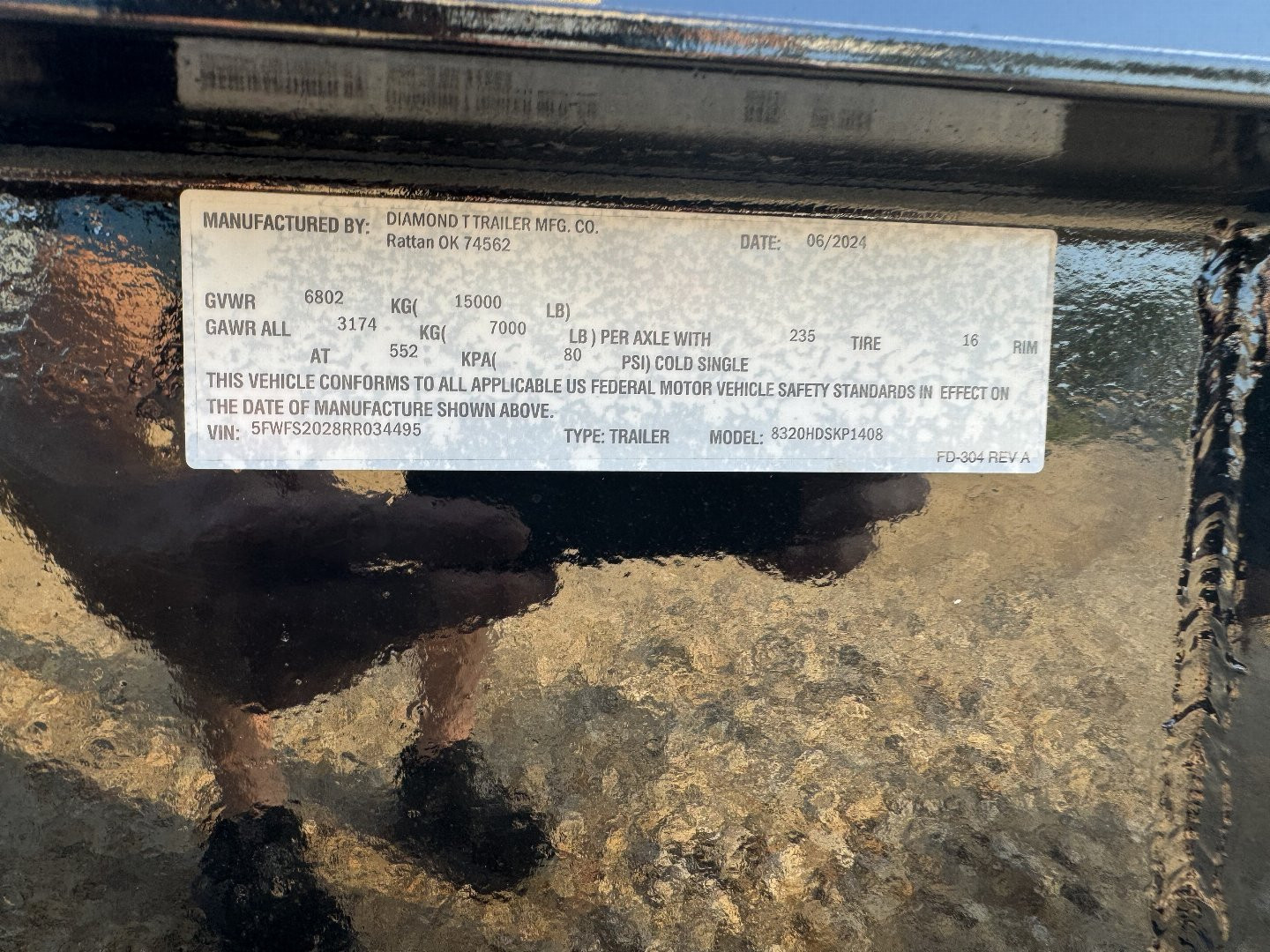 New 2024 Diamond T BLACK 8320HDSKP1408 Equipment Trailer for sale in ...
