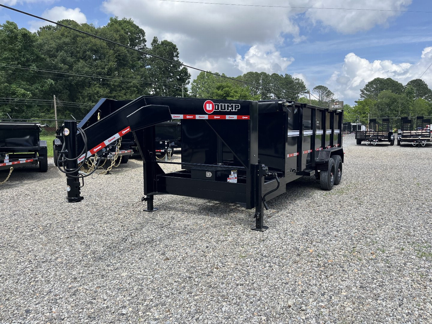 New 2025 U-Dump 7'x16'x48" Dump Trailer, Gooseneck Dump Trailer, 16K GVWR