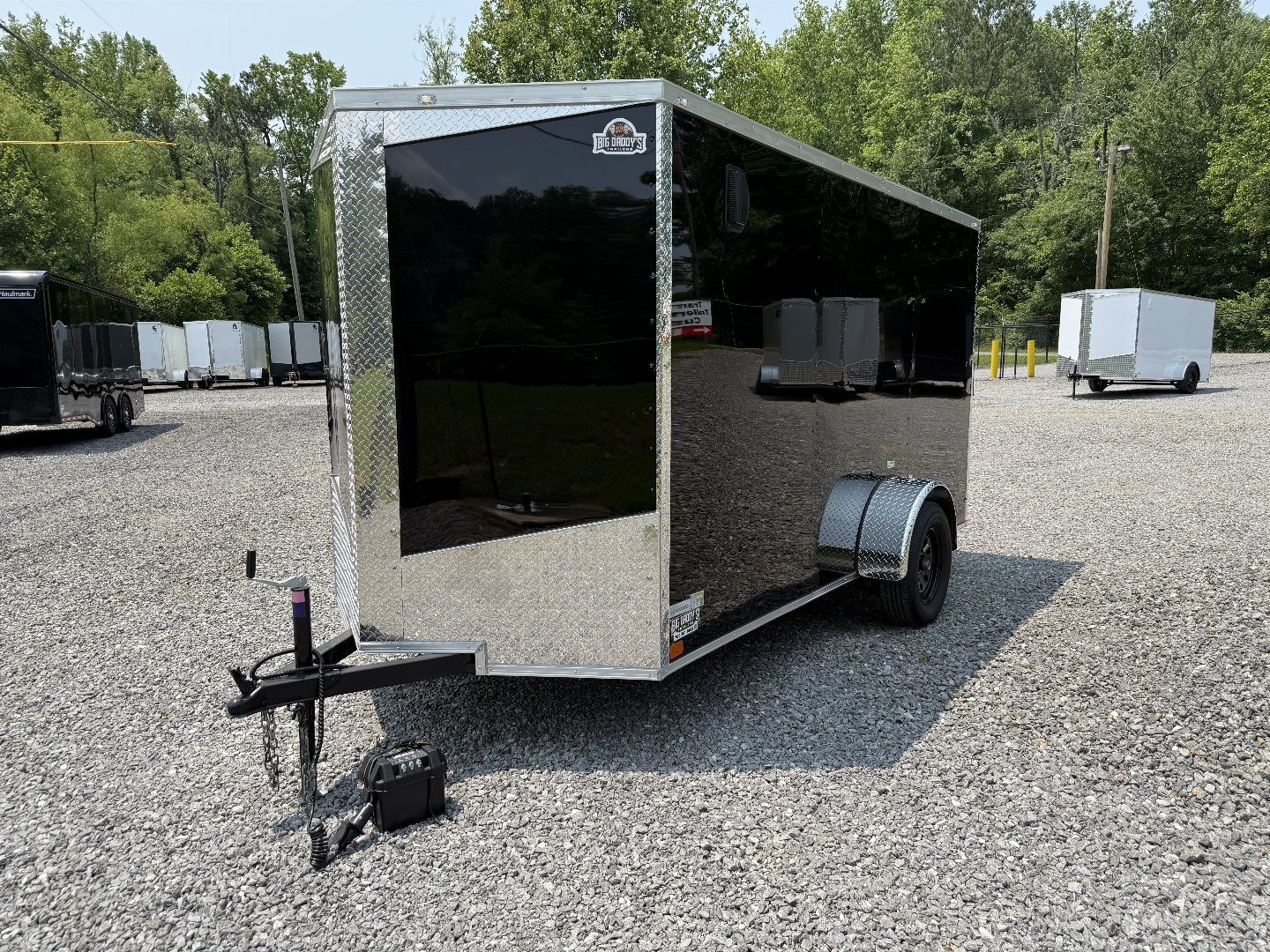 New 2025 BIG DADDY'S EDITION 6X12 ENCLOSED TRAILER, BLACK POLYCOR, 6'3 ...