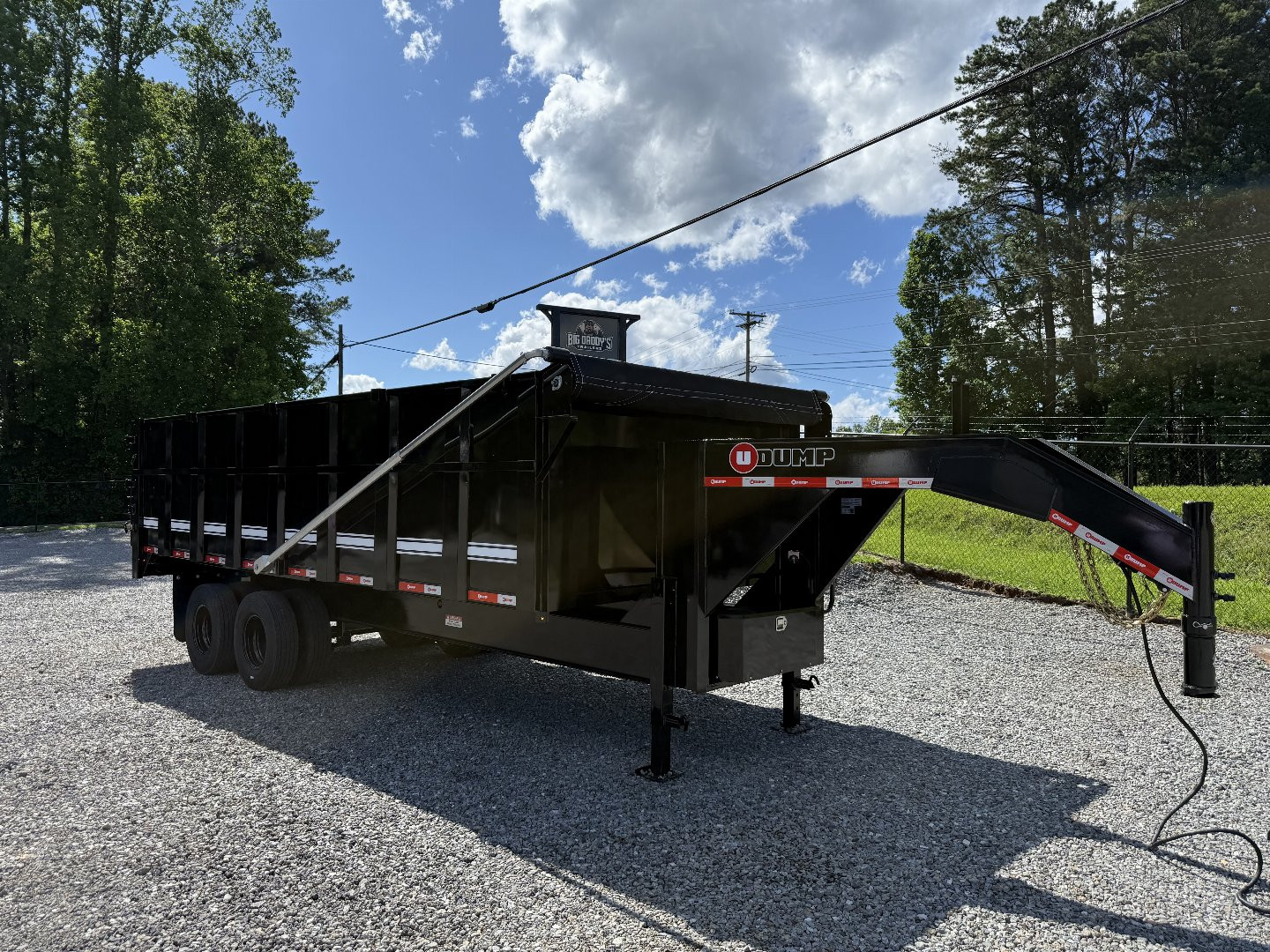 New 2025 U-Dump 8'x20'x48''Tandem-Dual Gooseneck Dump Trailer - 25K GVWR