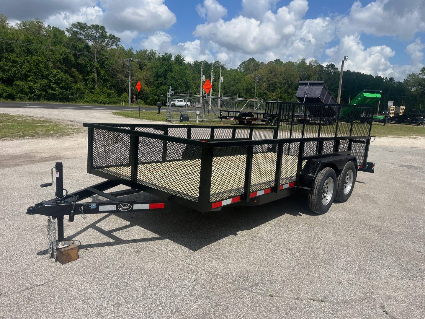 New 2025 Bush Trailer 7 x 16 7K Tandem High Side Utility Trailer