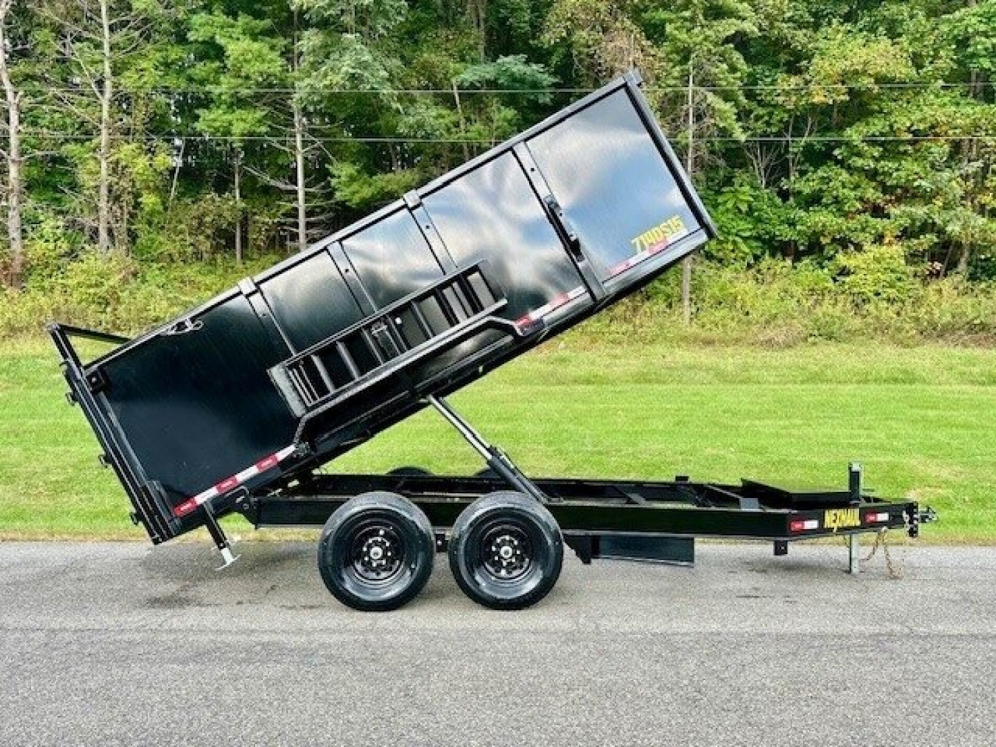 New 2025 NEXHAUL 7X14 Dump Trailer w/4ft Walls 15K for sale in ...