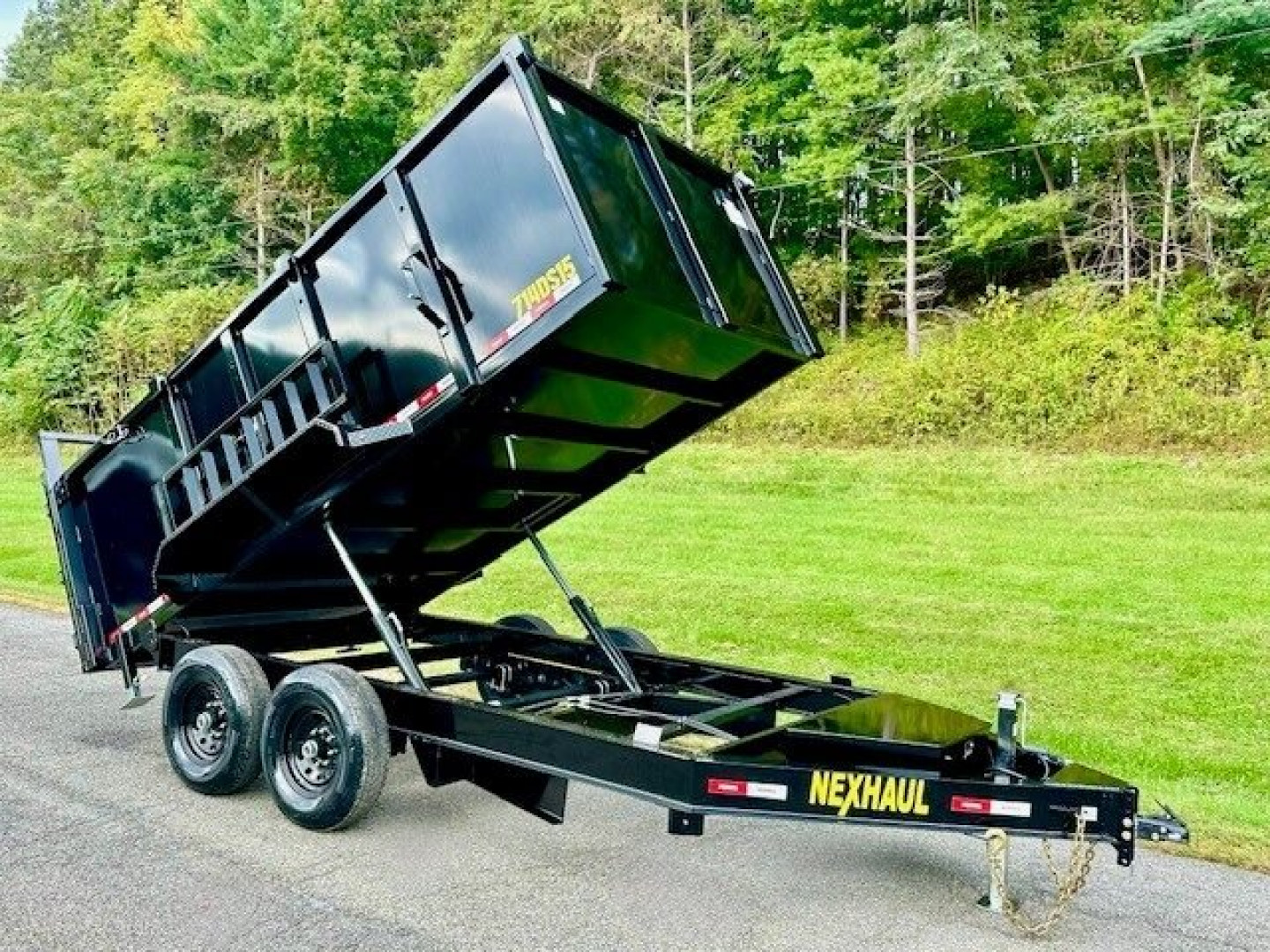 New 2025 NEXHAUL 7X14 Dump Trailer w/4ft Walls 15K for sale in ...