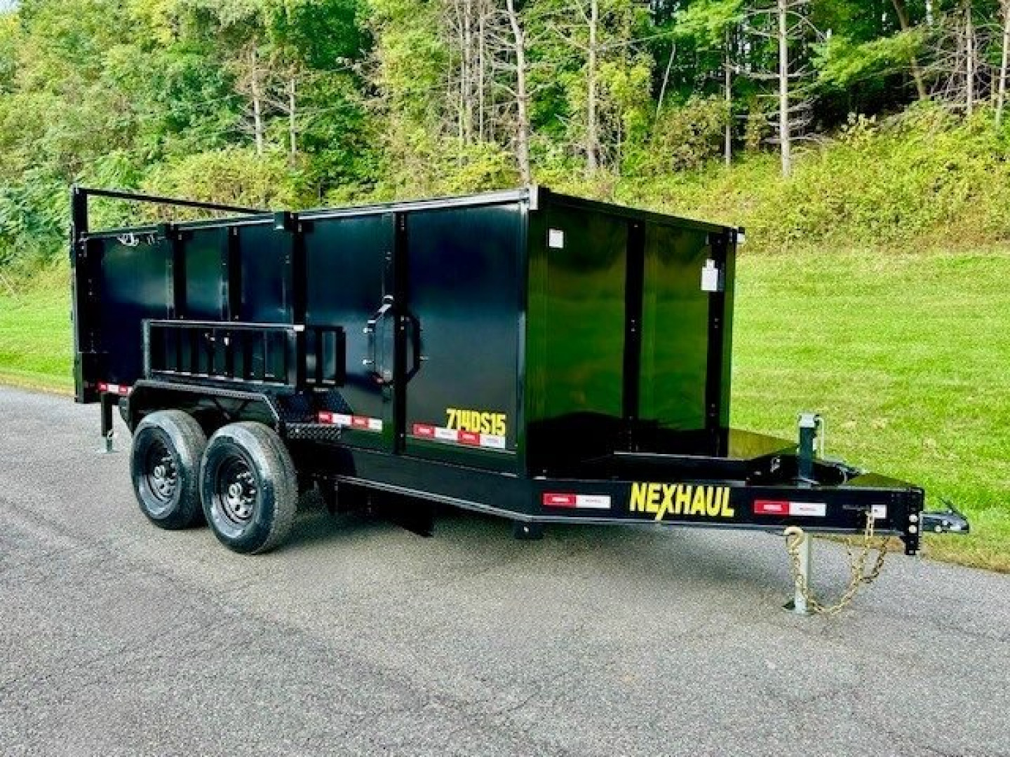 New 2025 NEXHAUL 7X14 Dump Trailer w/4ft Walls 15K for sale in ...