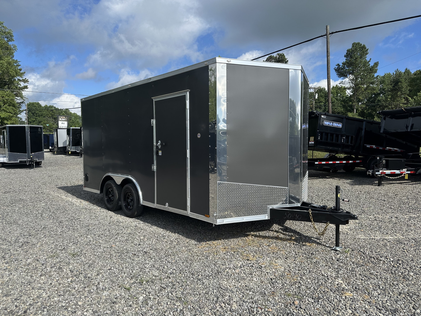 New 2025 Spartan Cargo 8.5x16 Enclosed Trailer, Charcoal PolyCor, 7 ...