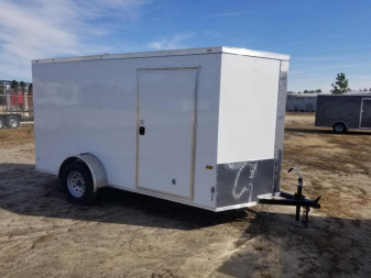New 6x12 Single Axle Rock Solid Cargo Trailer