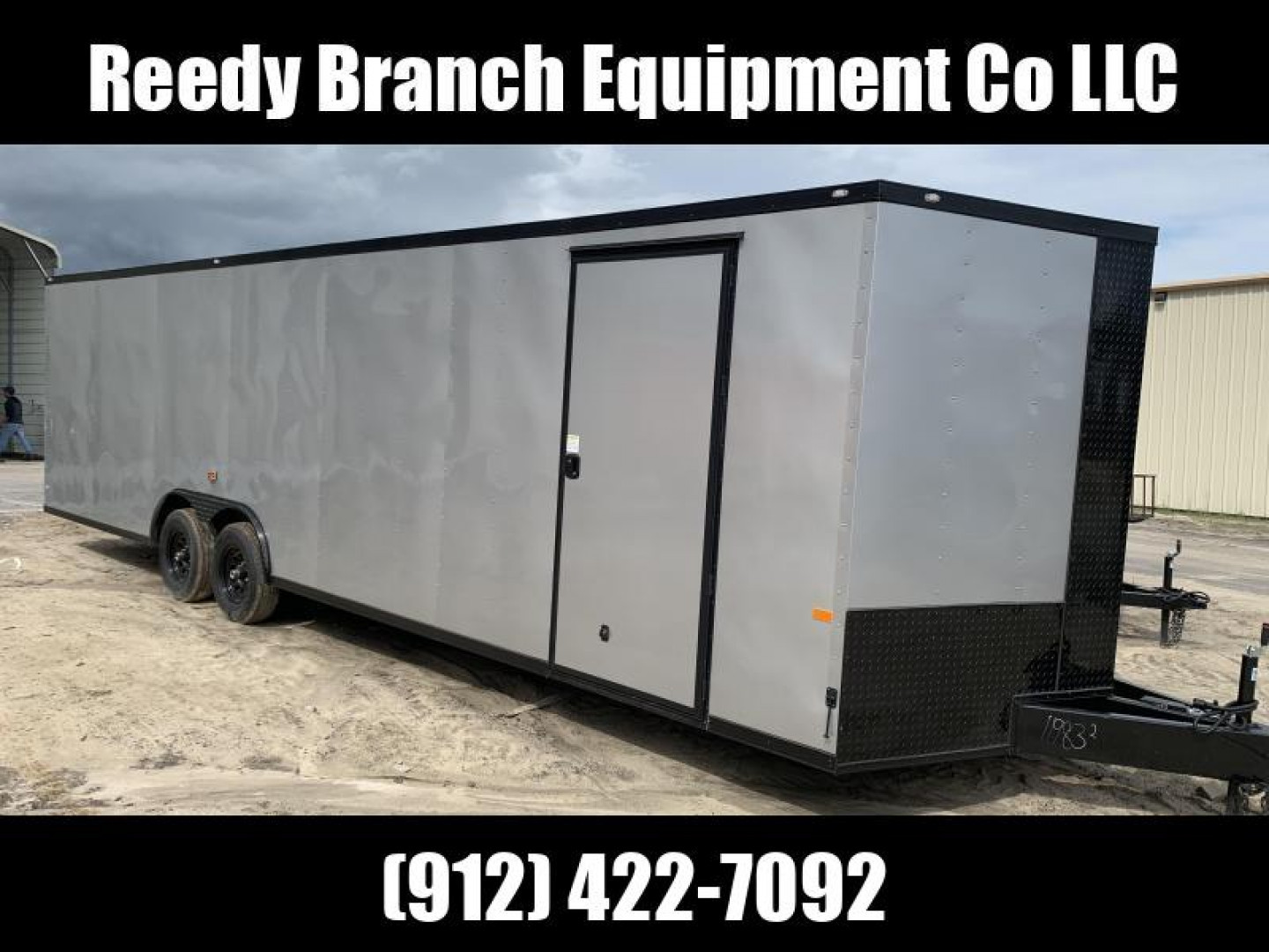 New New 8.5x28-5200lb Silver Frost Blackout Package Enclosed Cargo ...