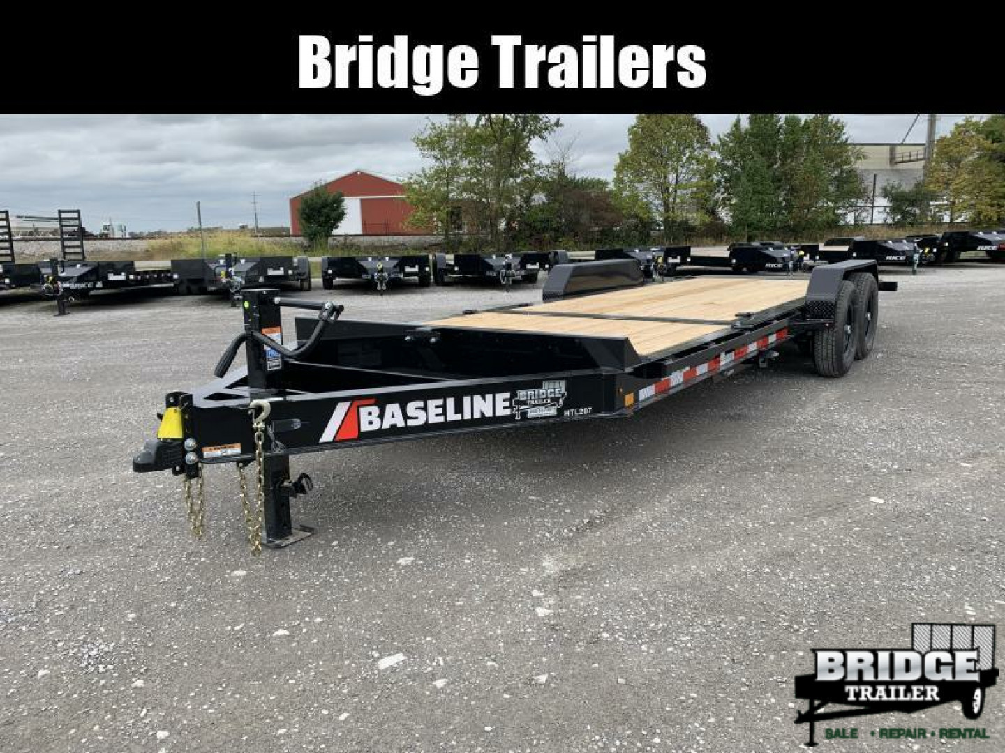 New 2025 Baseline HTL 207 - 22' (16'+6') x 82" Equipment Trailer for ...