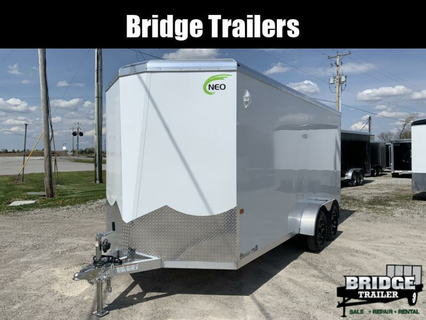 New 2025 NEO Trailers NAV167TR6 (7' X 16') 7K V-Nose Cargo / Enclosed ...