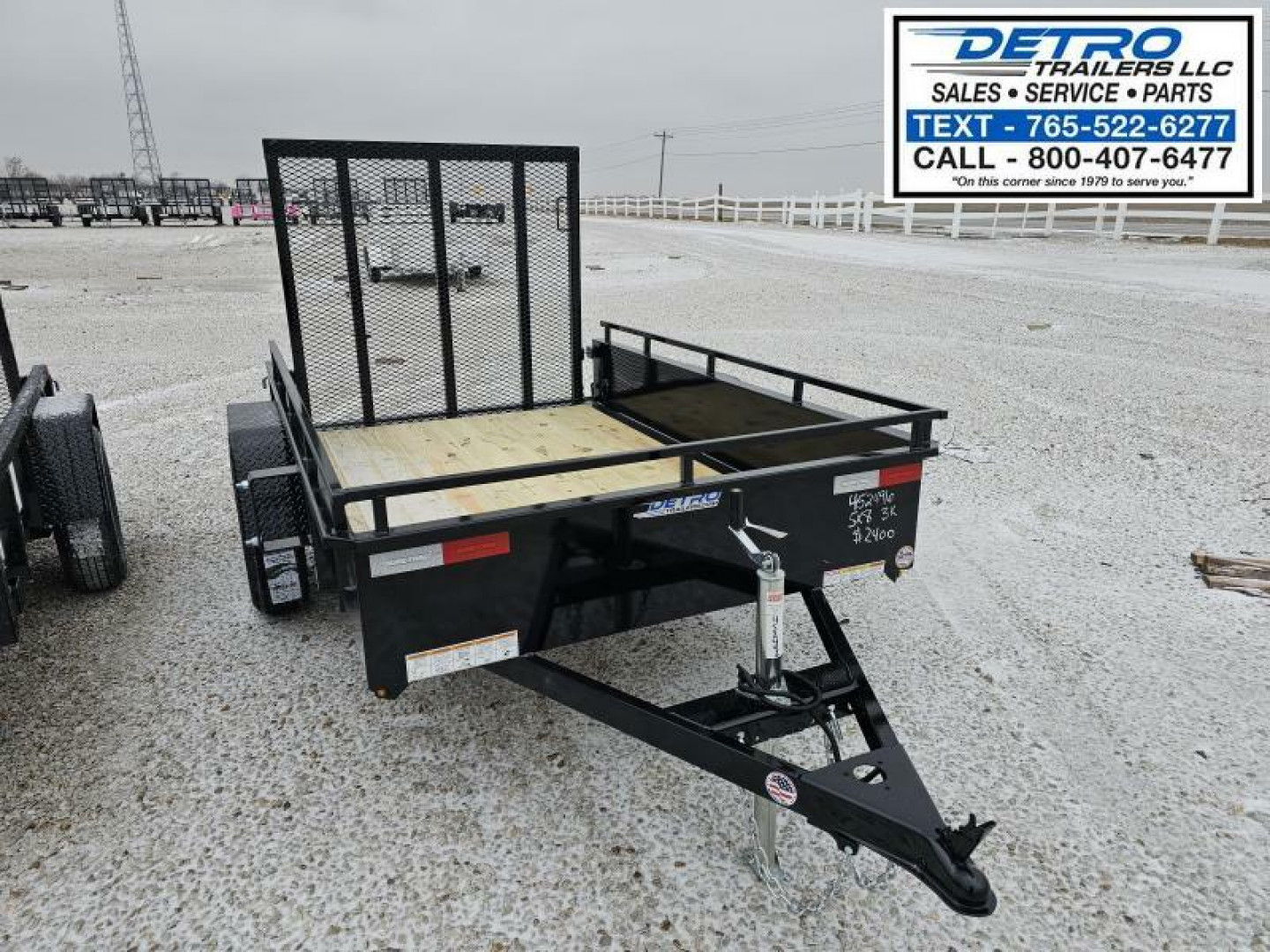 New 2025 Sure-Trac 5' x 8' 3K Idler Steel High Side Utility Trailer