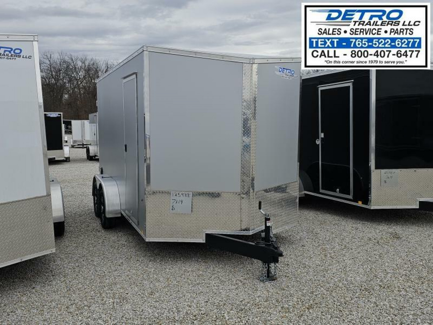 New 2025 Cargo Express XL SE 7' x 14' 7K Double Rear Door Sloped V-nose ...