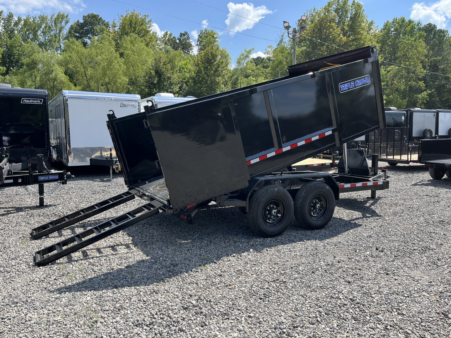 New 2025 Triple Crown Trailers 7X14 Dump Trailer With 48” Sides ...