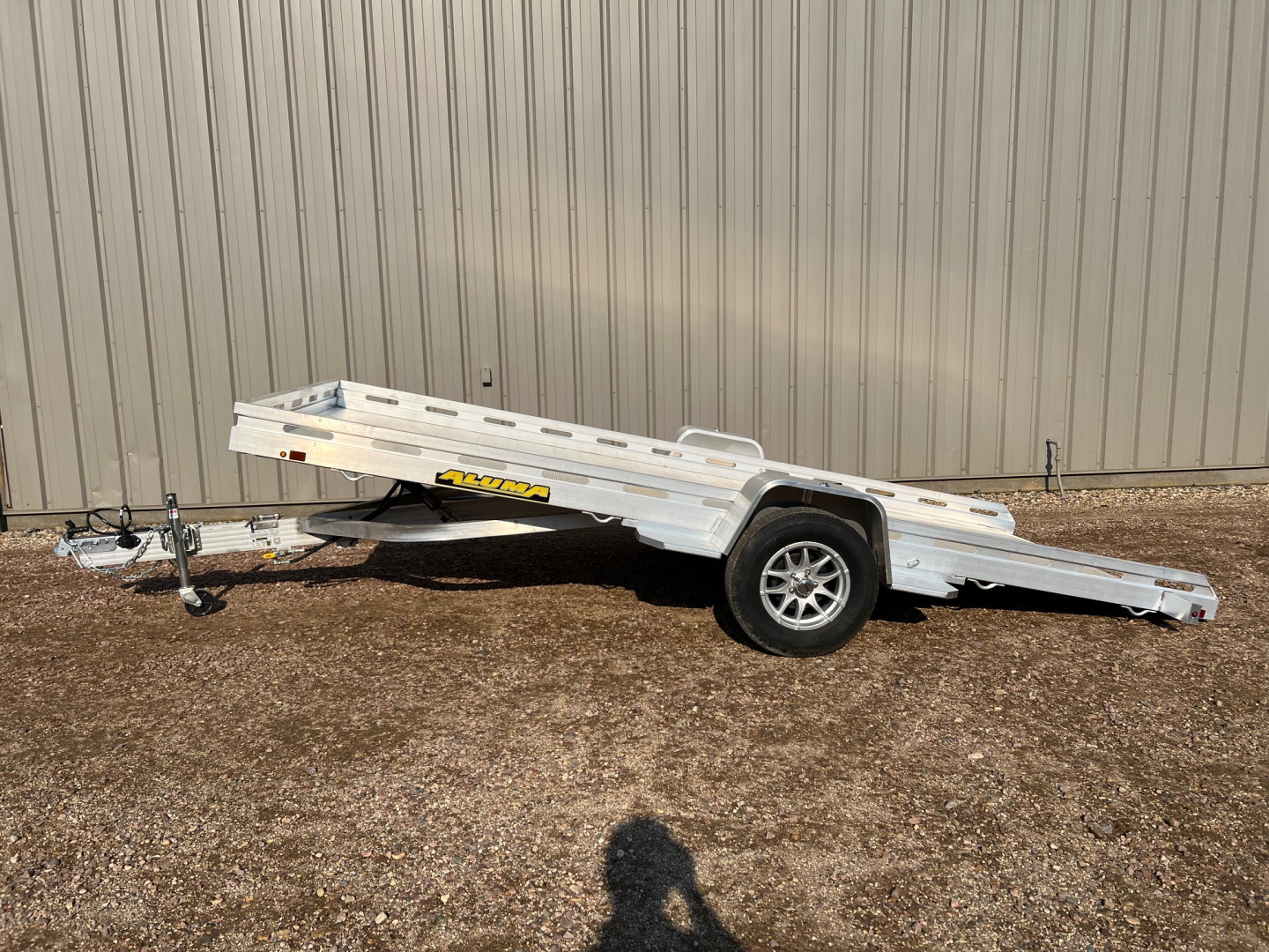 New 2026 Aluma 15' Tiltbed Aluminum Utility Trailer