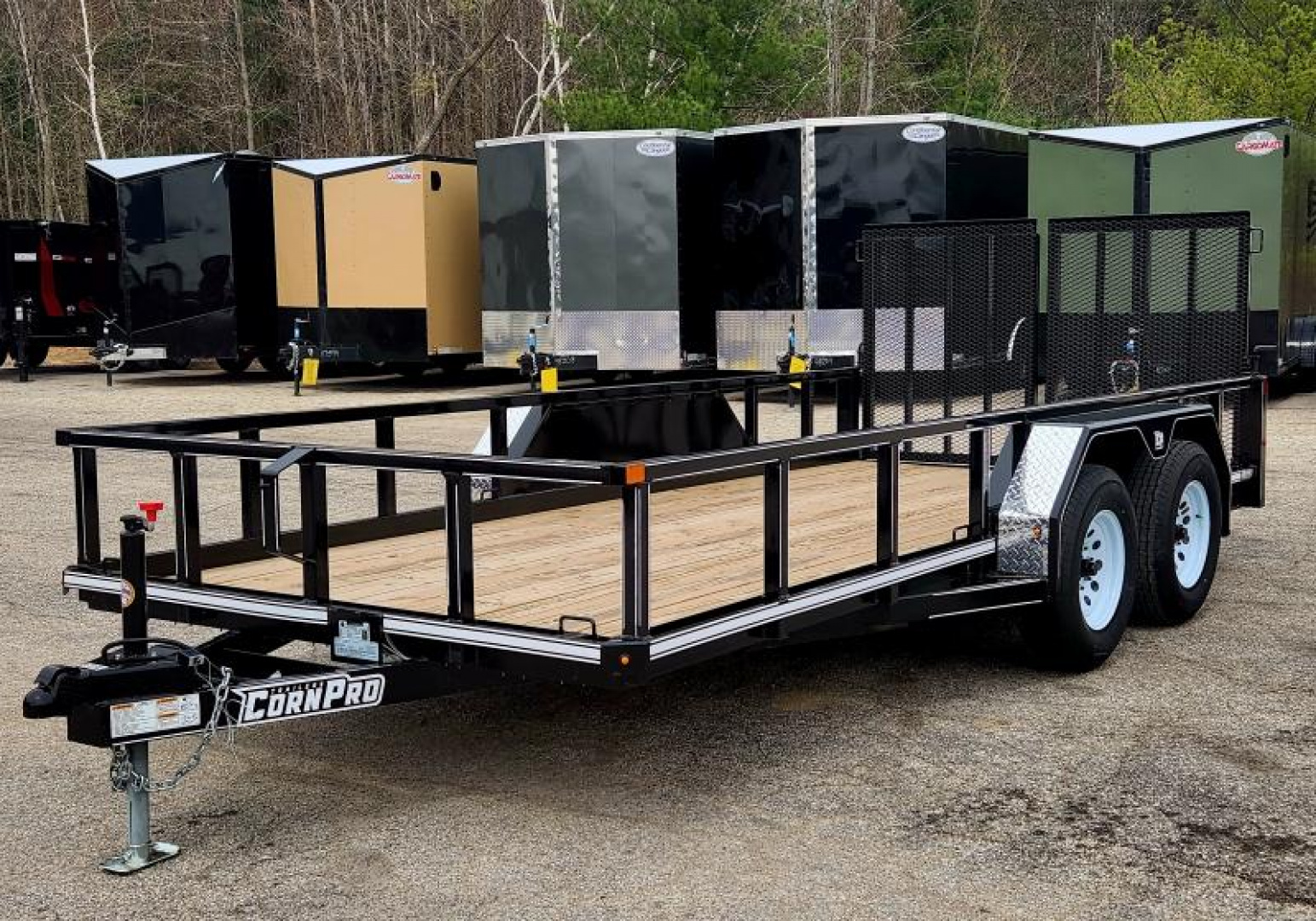 New 16 FT CORN PRO UTILITY TRAILER 82" WIDE STEEL