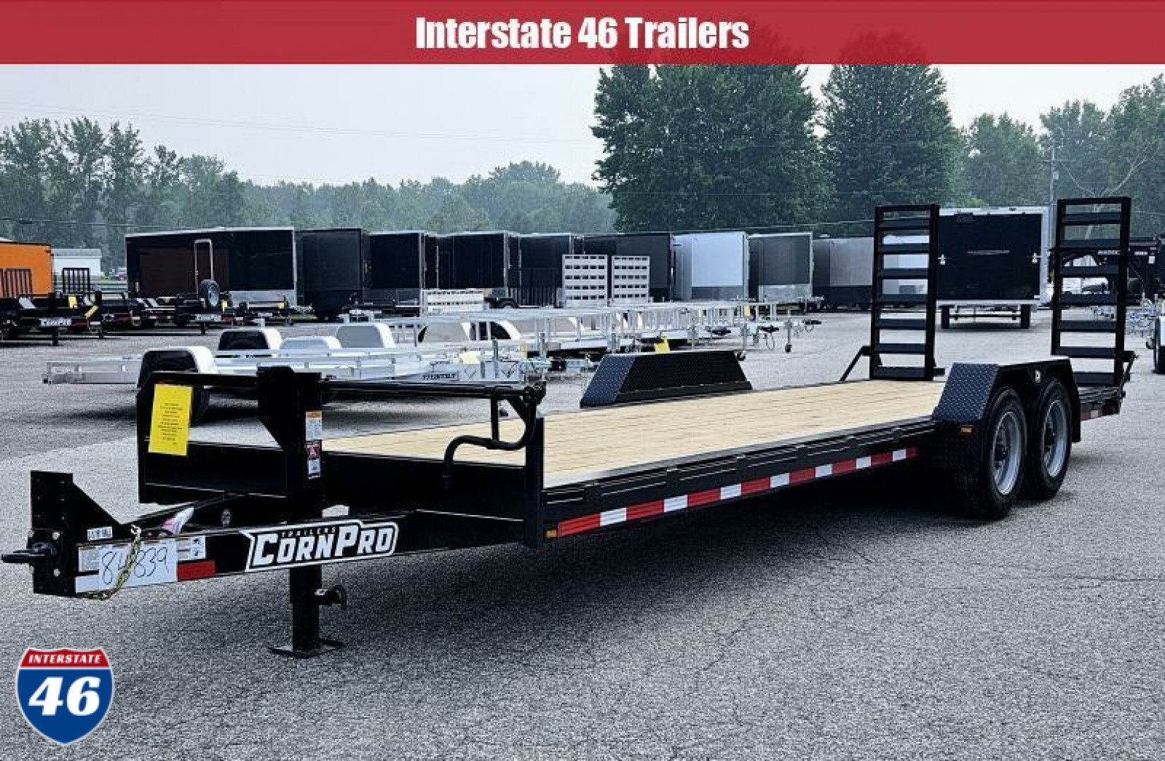 New 81" X 24' CORN PRO UTILITY 8# AXLES PINTLE RING