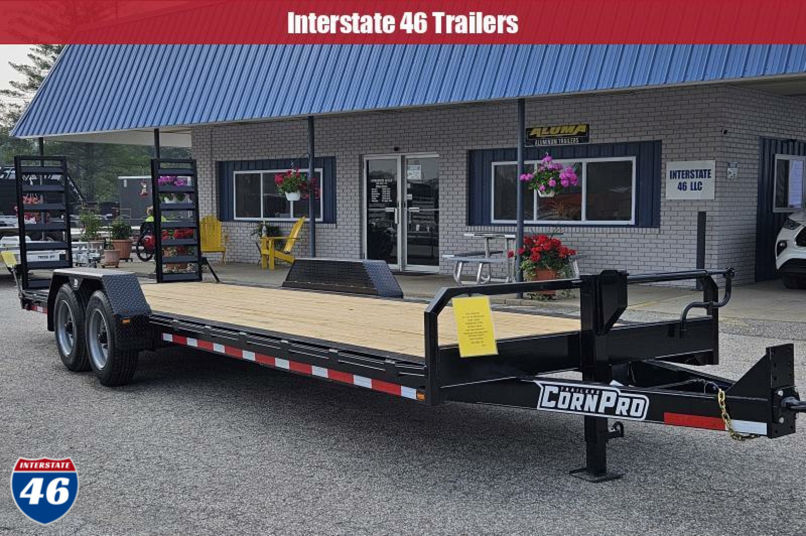 New 81" X 24' CORN PRO UTILITY 8# AXLES PINTLE RING