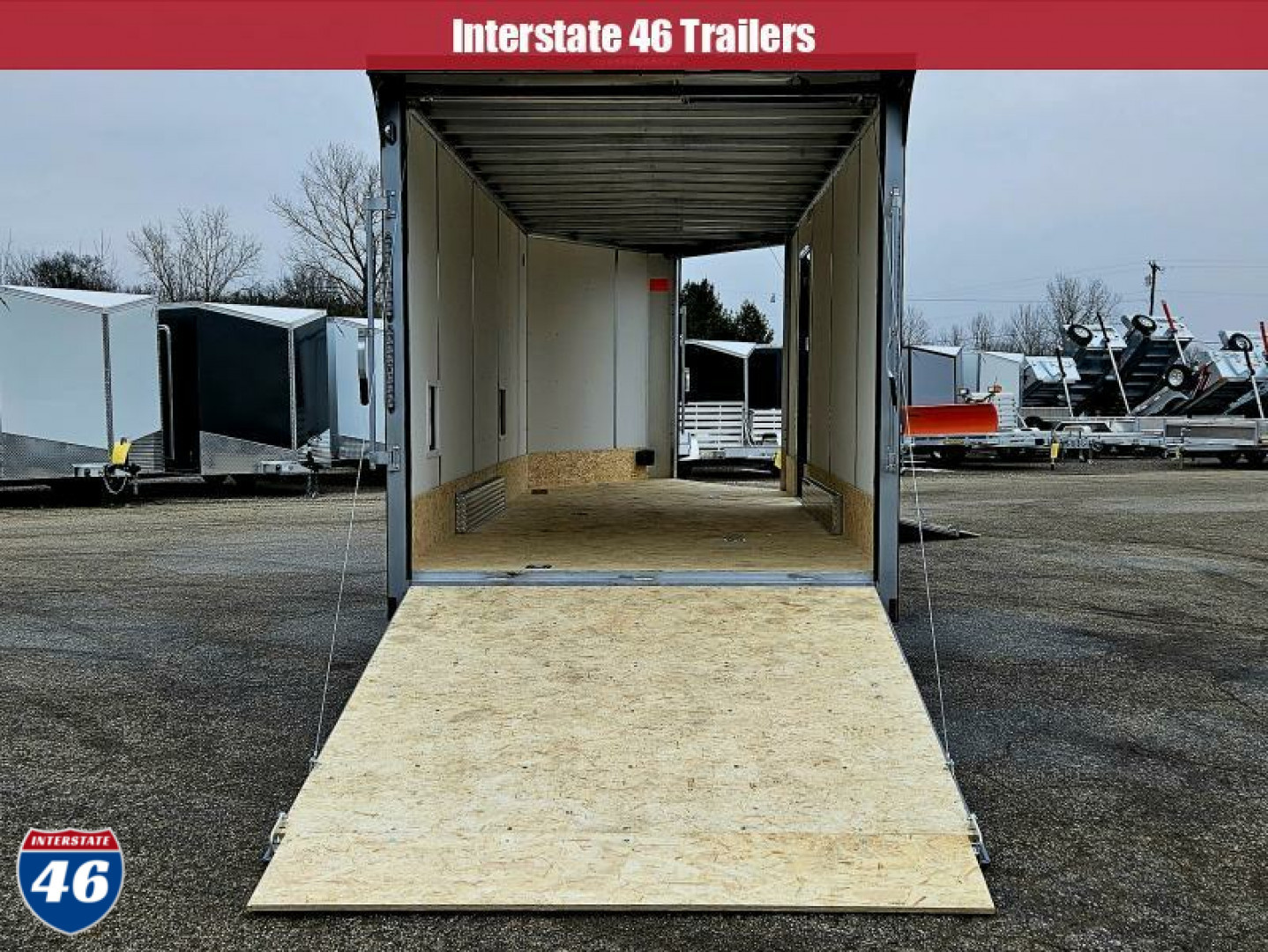 New 7.5 X 23 SNOWMOBILE ENCLOSED 18' BOX + 5' V NOSE POLYCOR EXTERIOR ...