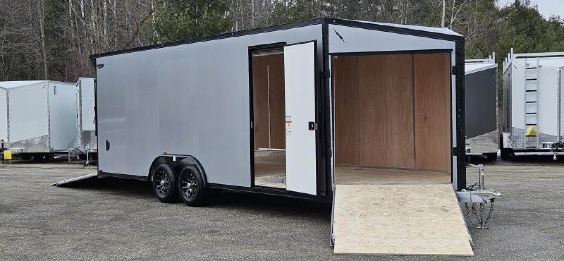 New 8 X 27 SNOWMOBILE/SIDE BY SIDE/CAR HAULER 22' BOX + 5'V-NOSE for ...