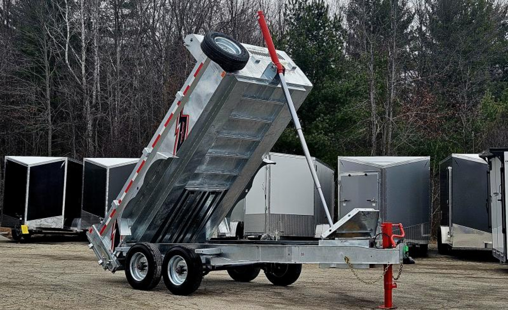 New 82"X14' GALVANIZED DUMP TRAILER 8 K AXLES A SERIES 2025 TRIUMPH