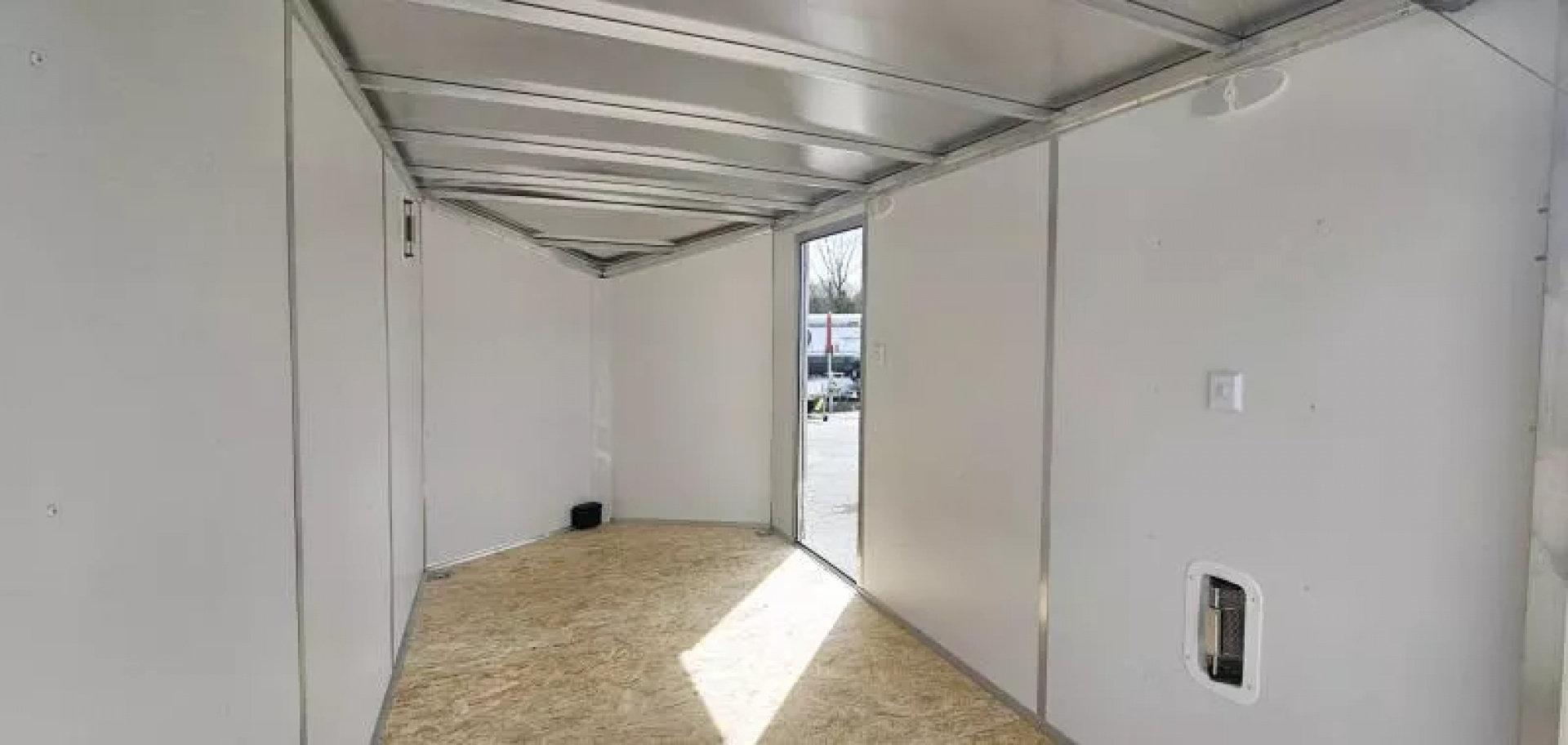 New 7 X 12 CARGO ENCLOSED REAR RAMP DOOR ALUMINUM 2025 LIGHTNING TANDEM ...