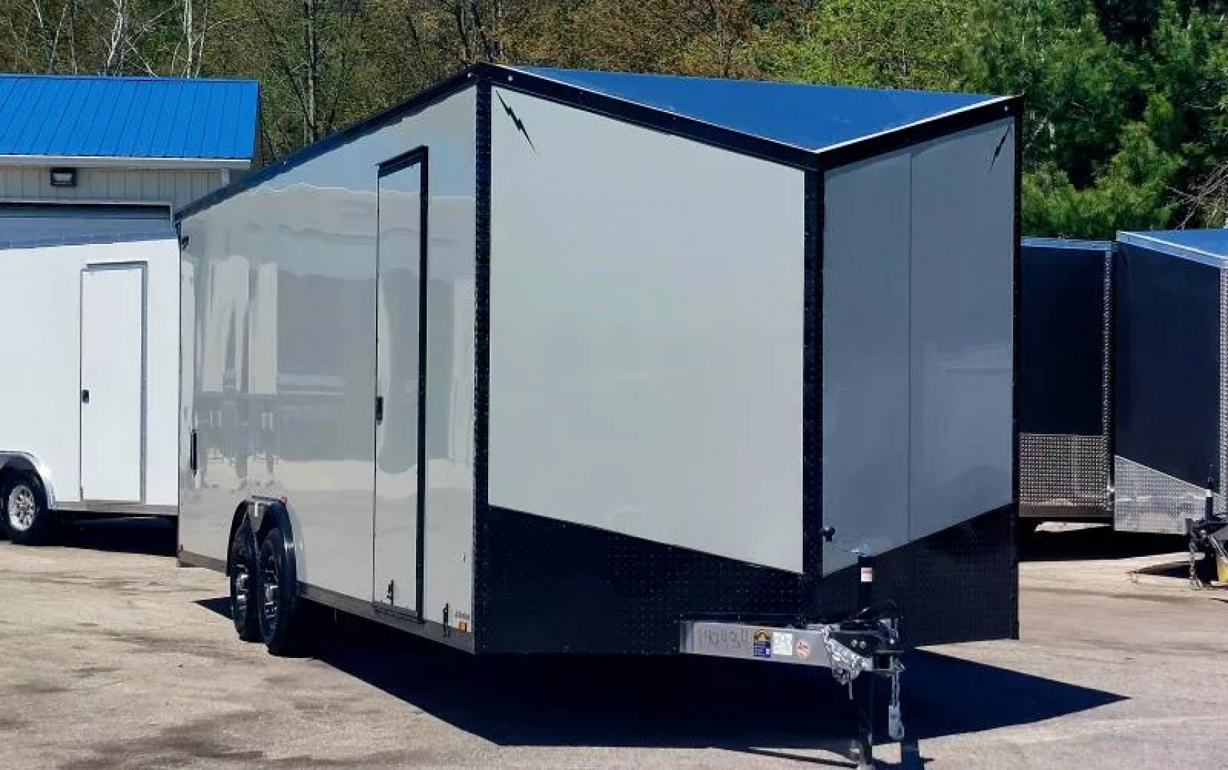 New 8 X 24 CAR HAULER ENCLOSED 24' BOX + 2 ' V-NOSE ALL ALUMINUM BY ...