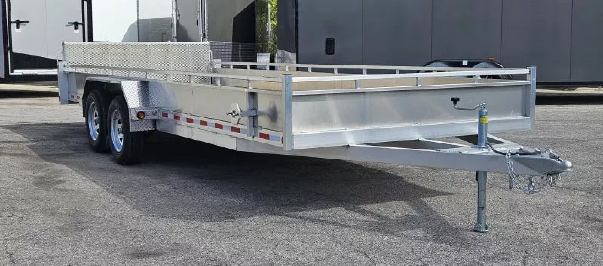 New 80" X 20' ALUMINUM TRIUMPH UTILITY TRAILER 3500# TANDEM AXLES
