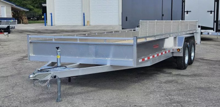 New 80" X 20' ALUMINUM TRIUMPH UTILITY TRAILER 3500# TANDEM AXLES
