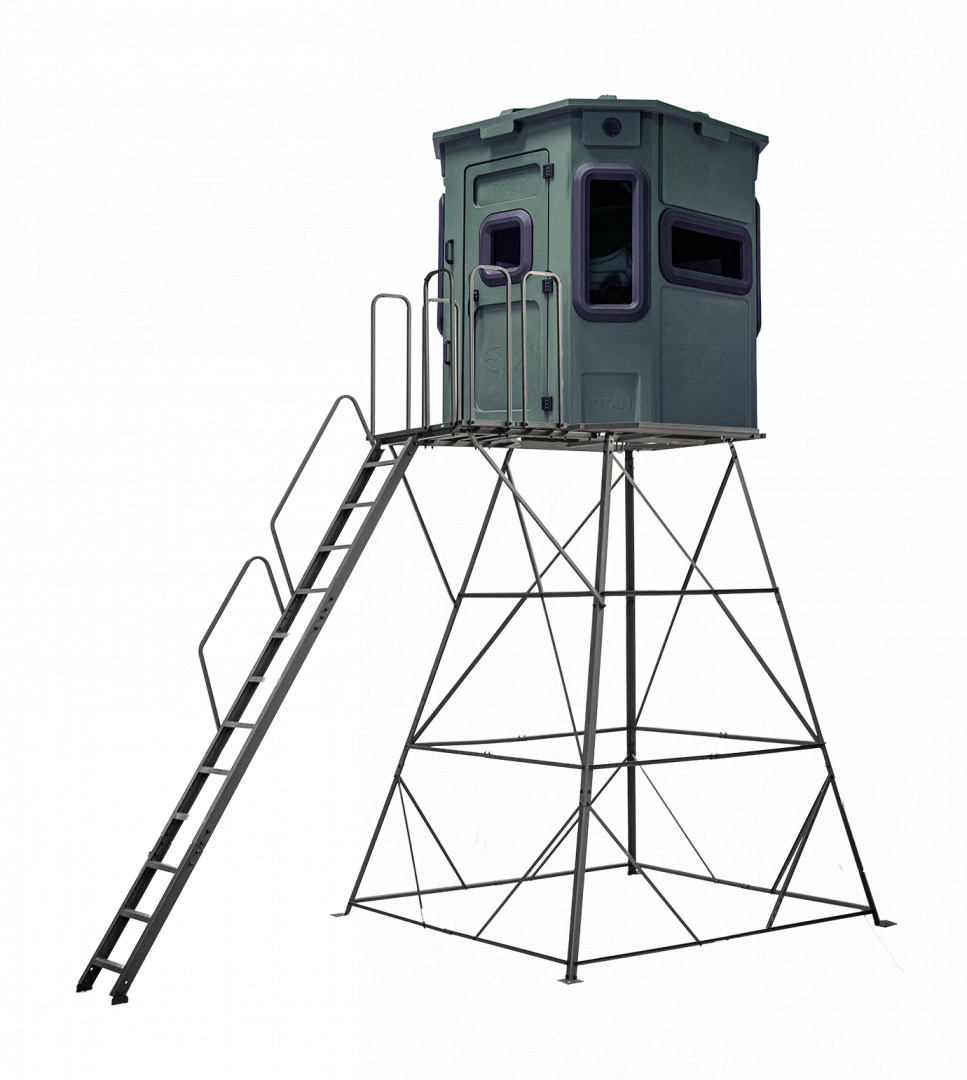New 2025 Titan Hunting Blinds TITAN COMBO BLIND WITH 12FT TOWER AND 2FT ...