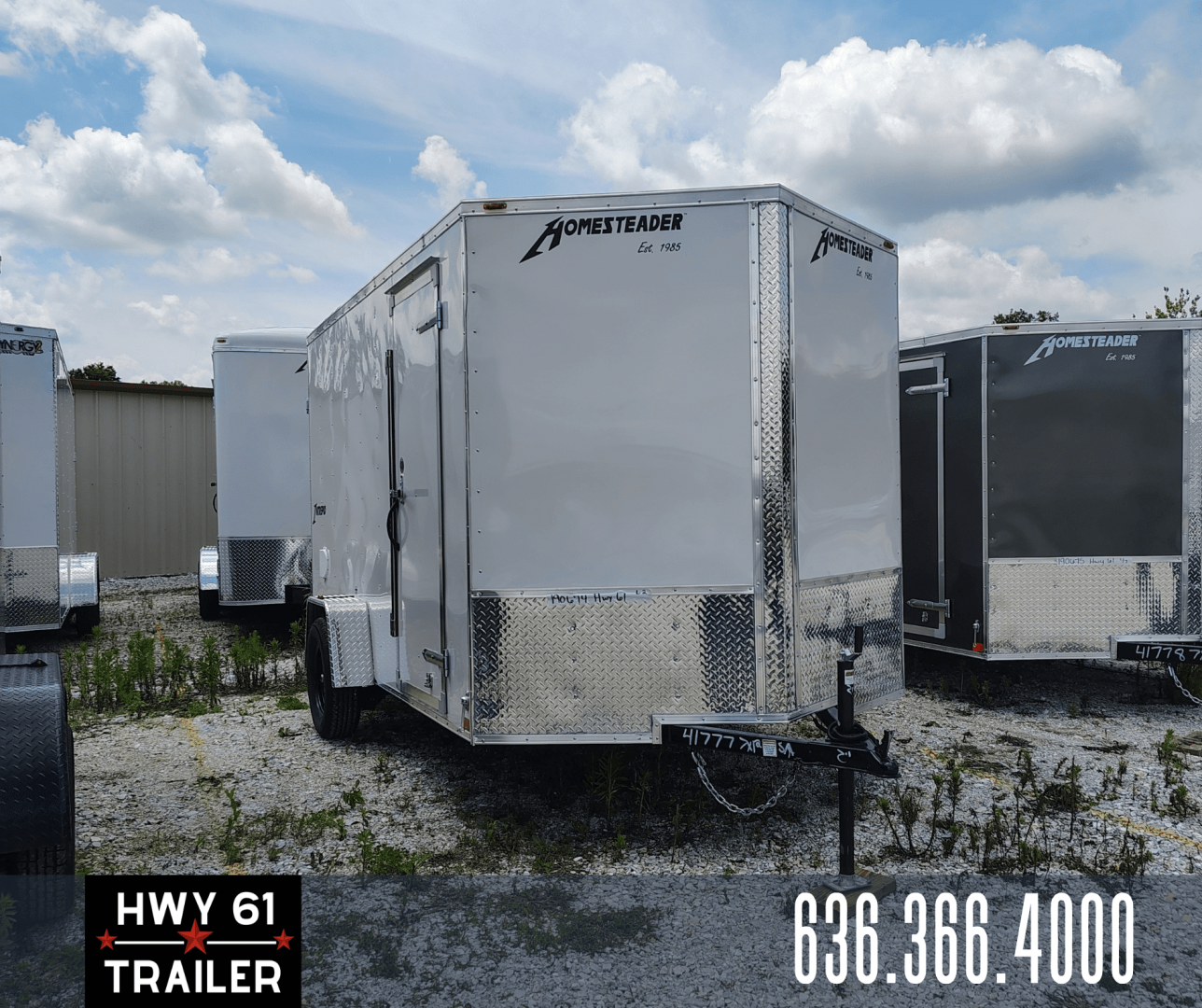 New 2026 Homesteader 7x12 SA Enclosed Cargo Trailer, 6'5" Interior ...