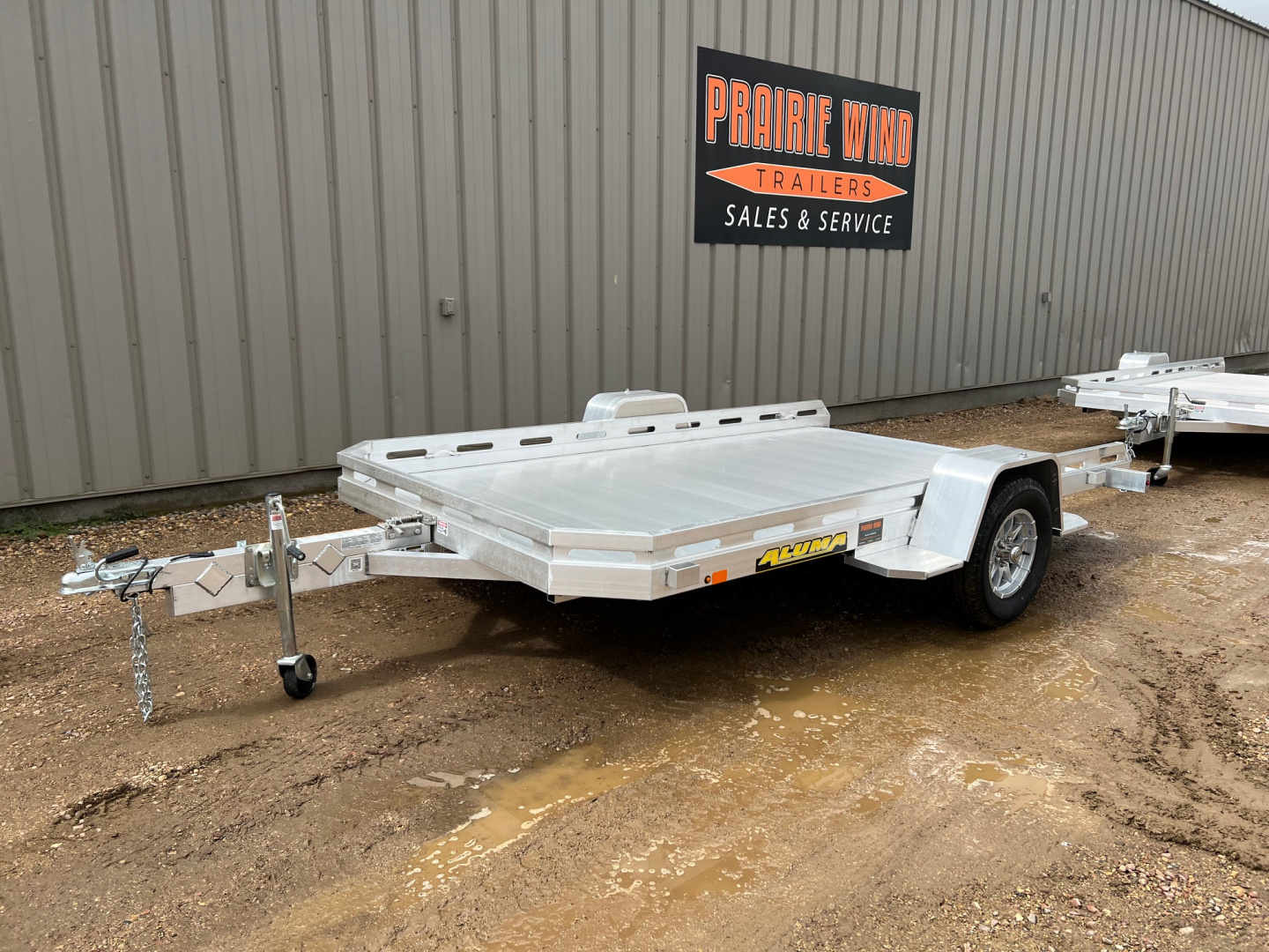 New 2026 Aluma 7712H-Tilt Aluminum Utility Trailer for sale in Humboldt, SD