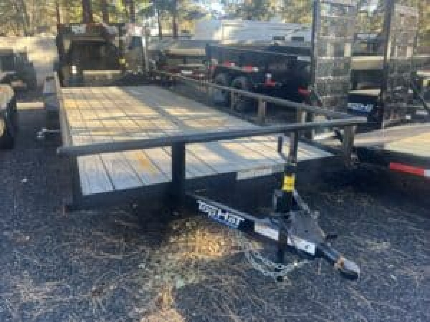 New 2025 Top Hat Trailers 83X18 Pipe Rail Flatbed Utility with Ramp ...