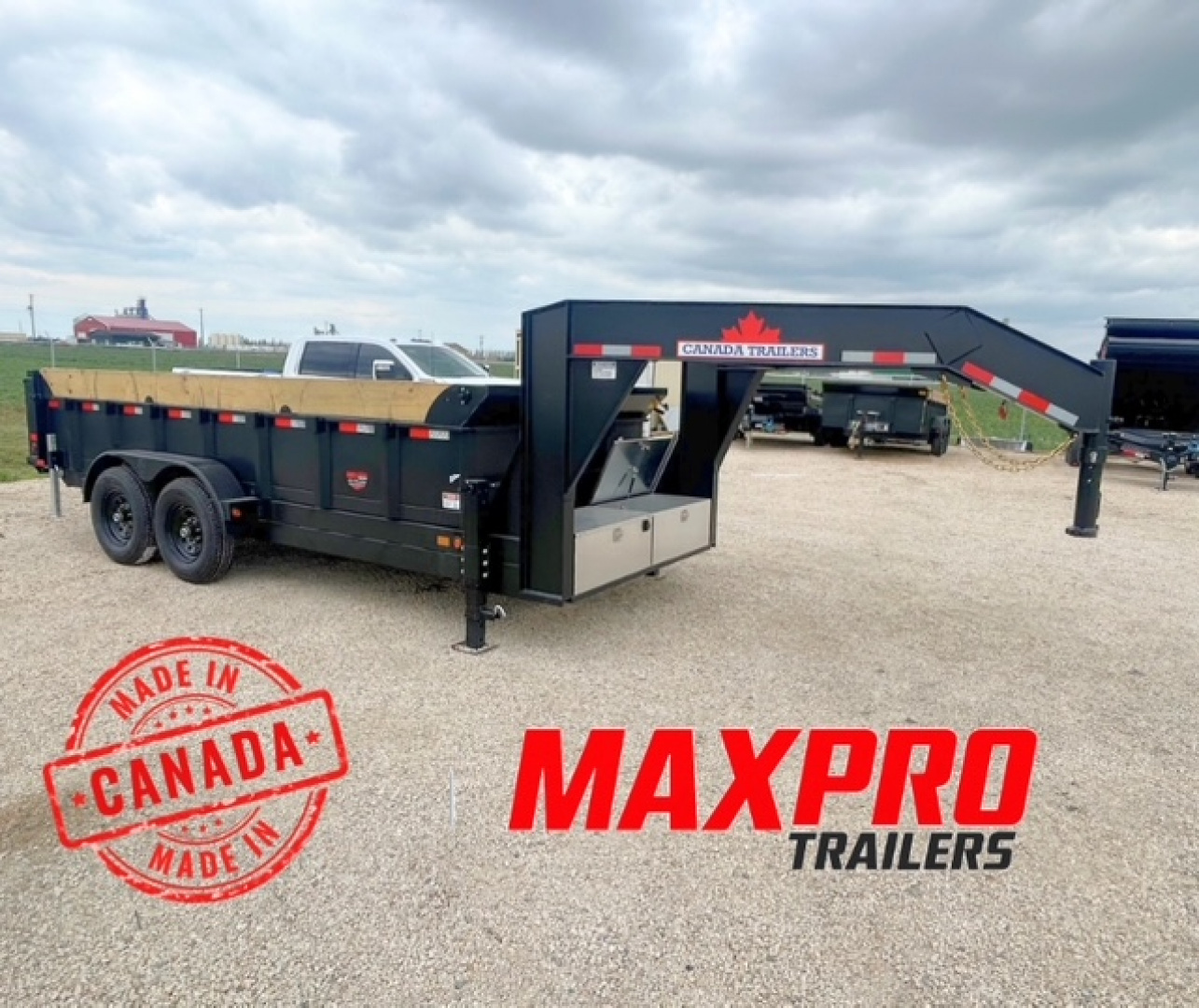 New 2026 Canada Trailers 16ft Gooseneck Dump Trailer for sale in Manitoba,