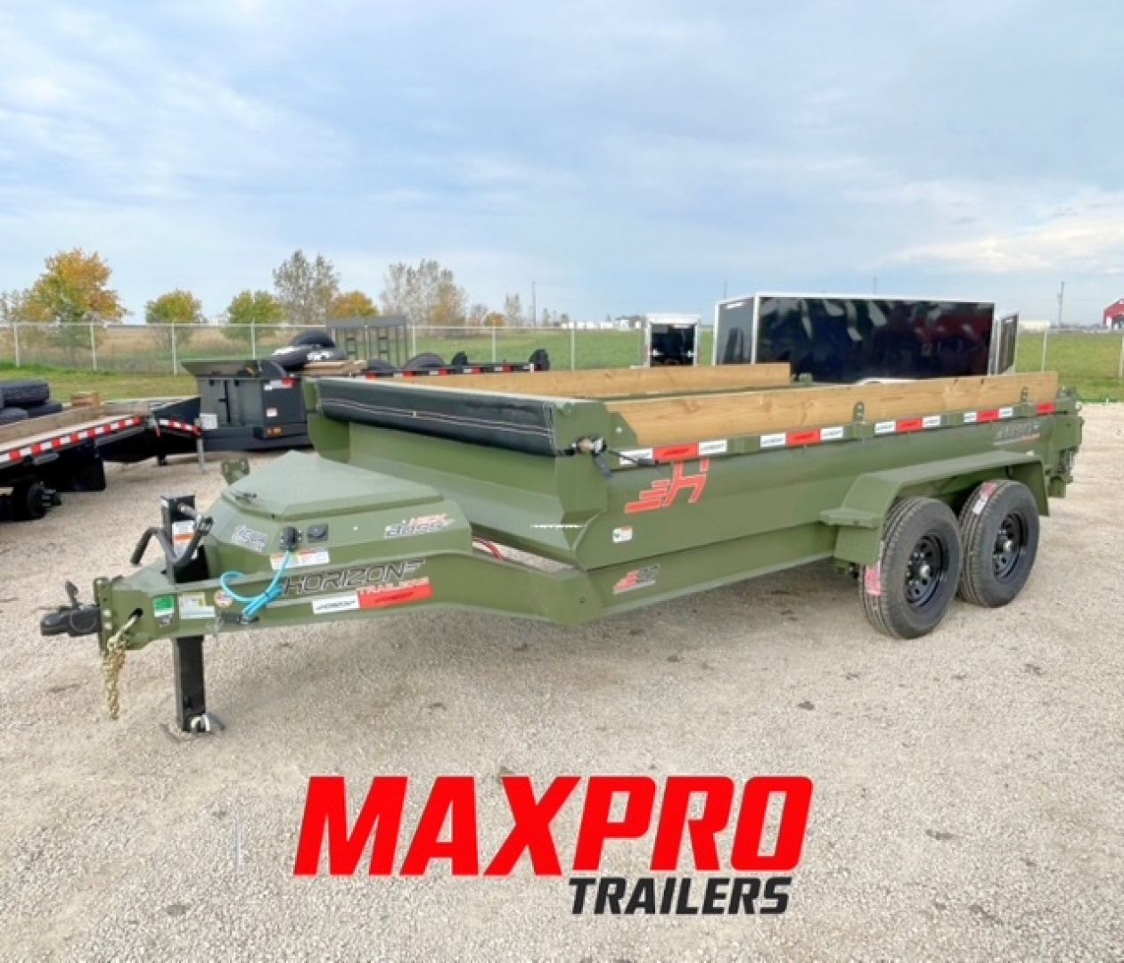 New 2026 Horizon Trailers 7'x14 ft Dump Trailer for sale in Manitoba,