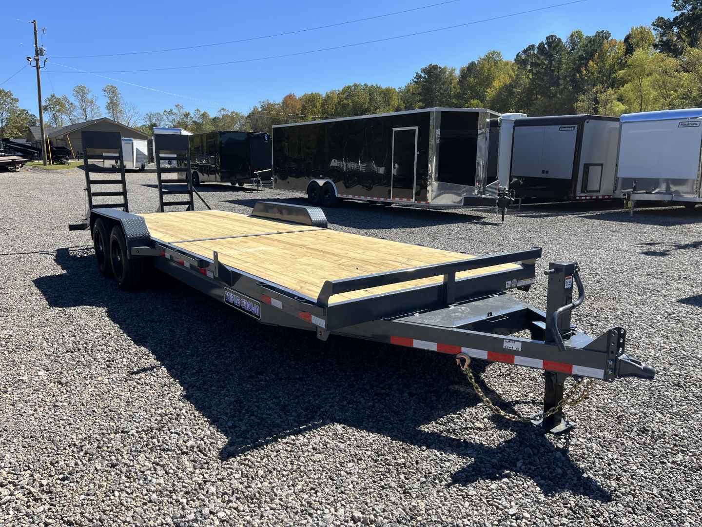 New 2026 Triple Crown Trailers 7X24 Equipment Trailer, - Swing Ramps ...
