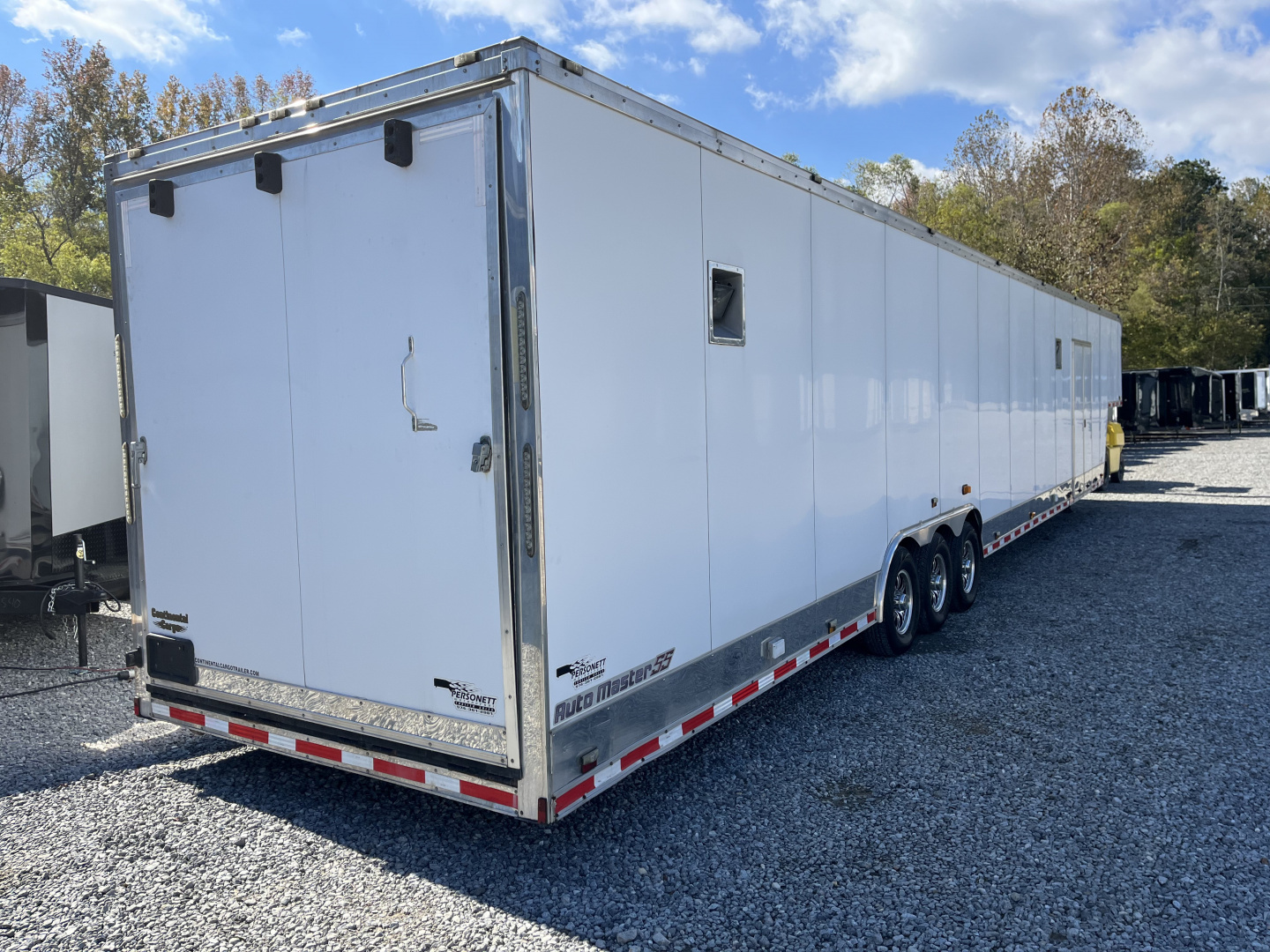 Used 2016 Continental Cargo 52' Gooseneck Enclosed Racing Trailer, 21K ...