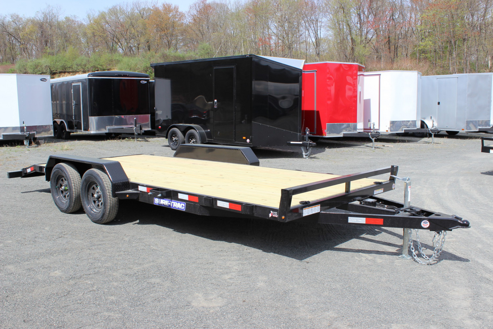 New 2026 7x18 7K Wood Deck Car Trailer - Sure-Trac for sale in Wharton, NJ
