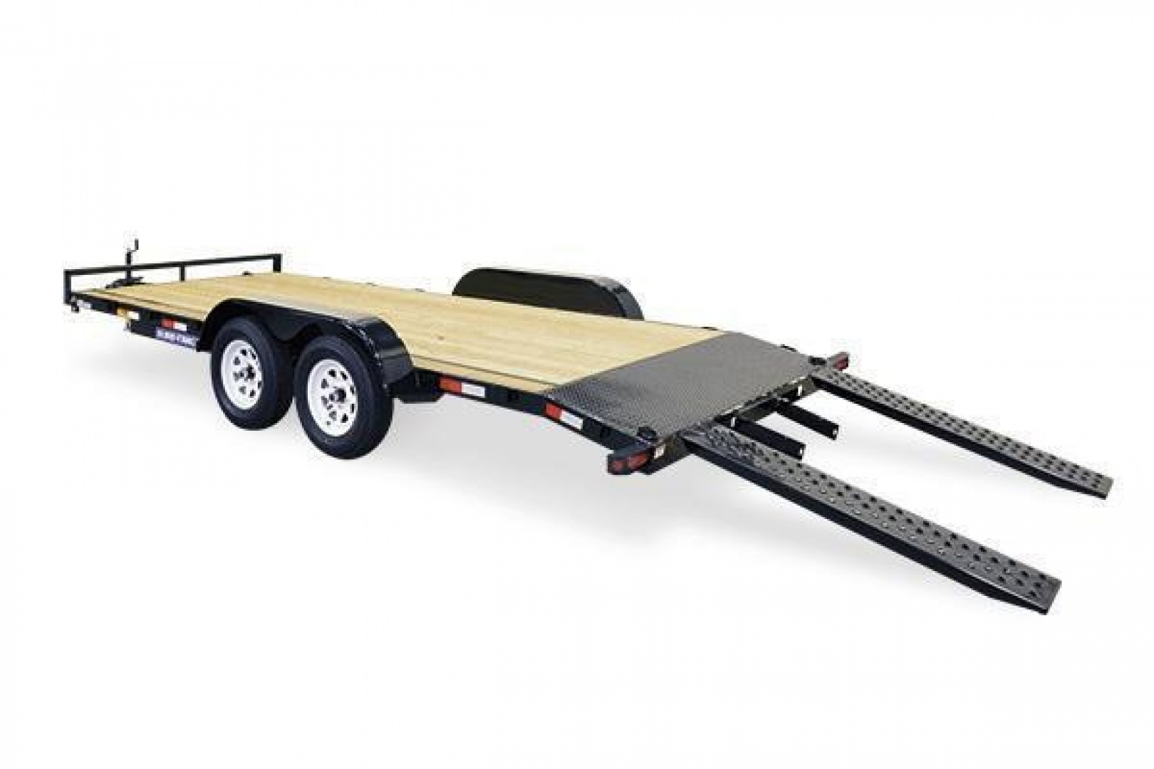 New 2026 7x18 10K Wood Deck Car Trailer - Sure-Trac