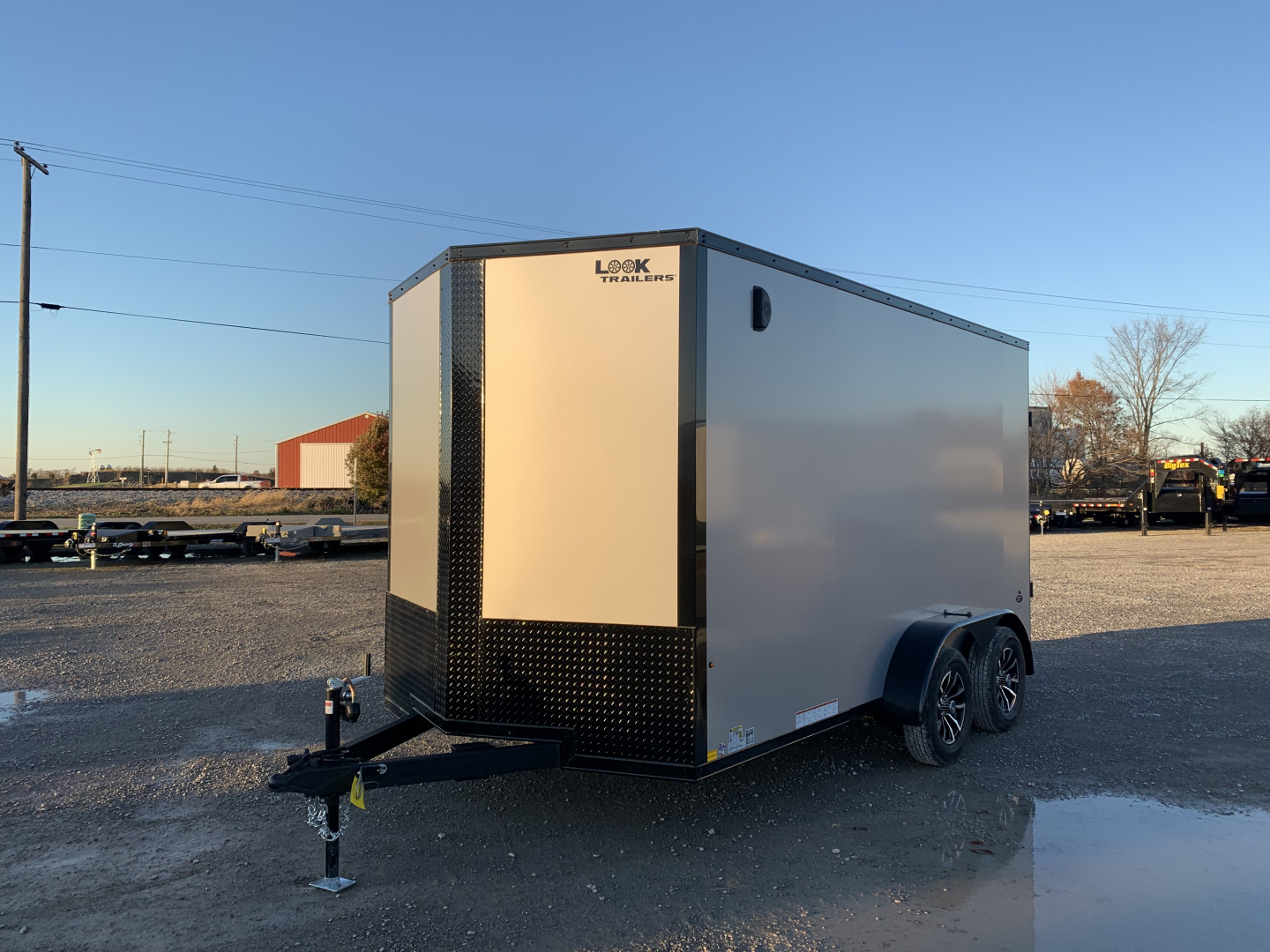 New 2026 LOOK TRAILERS K-DX8414-070 (7' X 14') 7K V-Nose Cargo ...