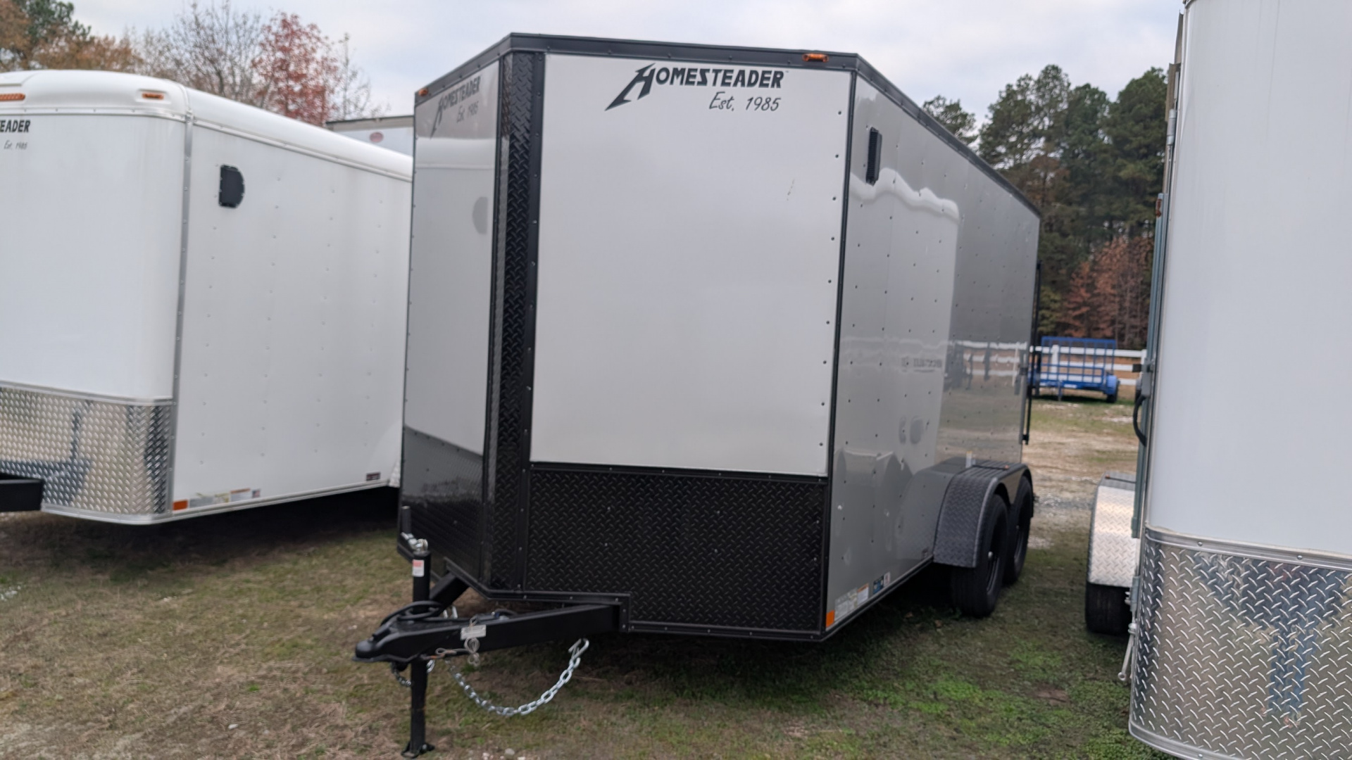New 2026 Homesteader Trailer 23904 7X14 INTREPID SIL/BLKOUT Cargo ...