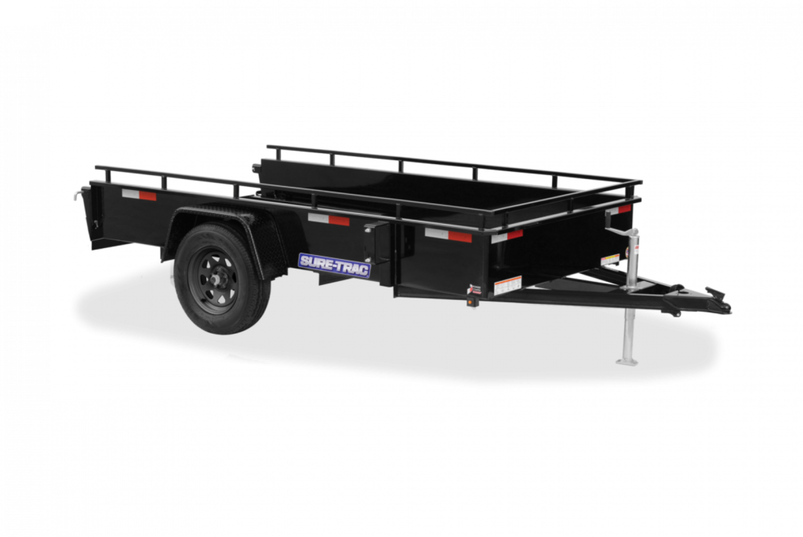 New 2026 Sure-Trac 7x12 Single Axle Tube Top Utility Trailer