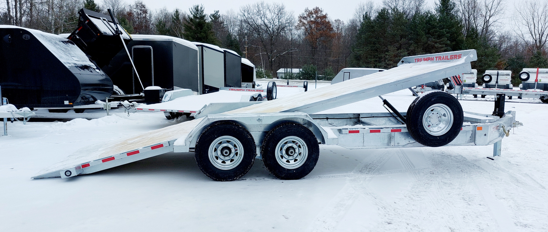 New 82X20 GALVANIZED POWER TILT DECK 7 K AXLES W/POWER JACK ALSO ...