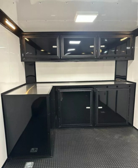 New 2026 Rock Solid 8.5x28 Race Trailer-Finished Interior-7000LB Triple ...